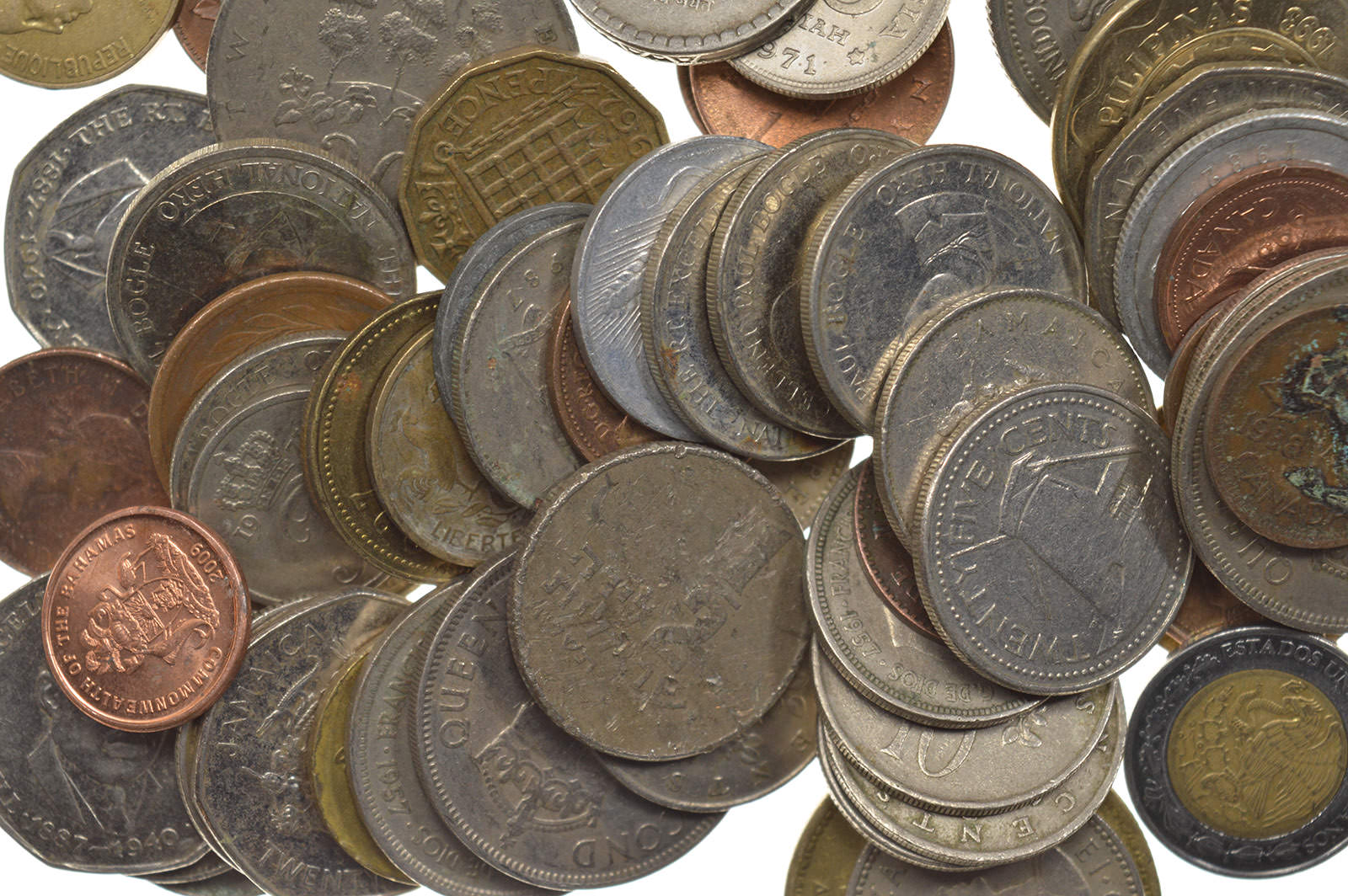 Roughly a POUND of Mixed World Coins - Great Mix | Property Room