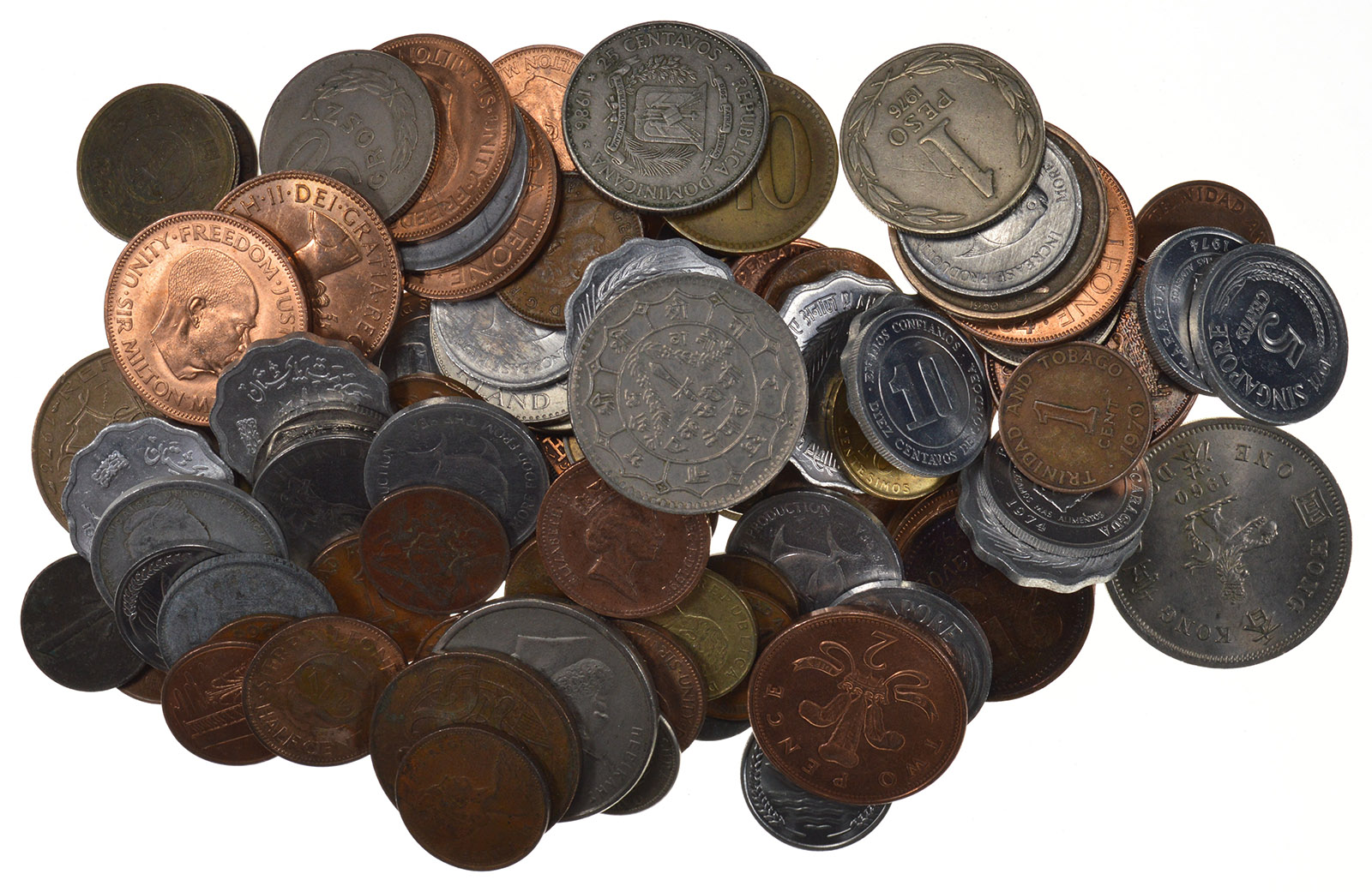 Roughly a POUND of Mixed World Coins - Great Mix | Property Room