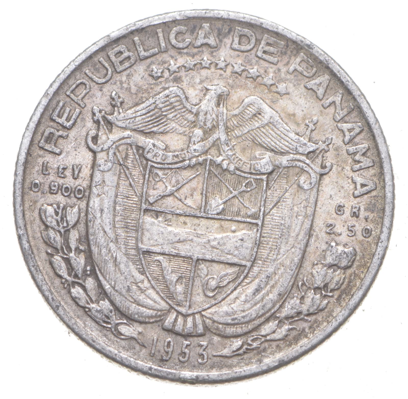 Roughly the Size of a Dime - 1953 Panama 1/10 Balboa - World Silver Coin | Property Room