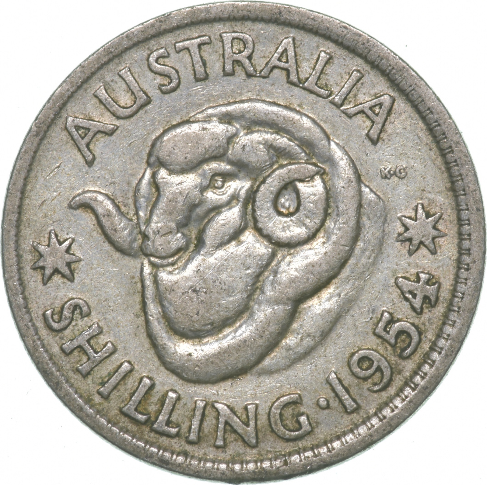 Roughly the Size of a Quarter 1954 Australia 1 Shilling - World Silver ...