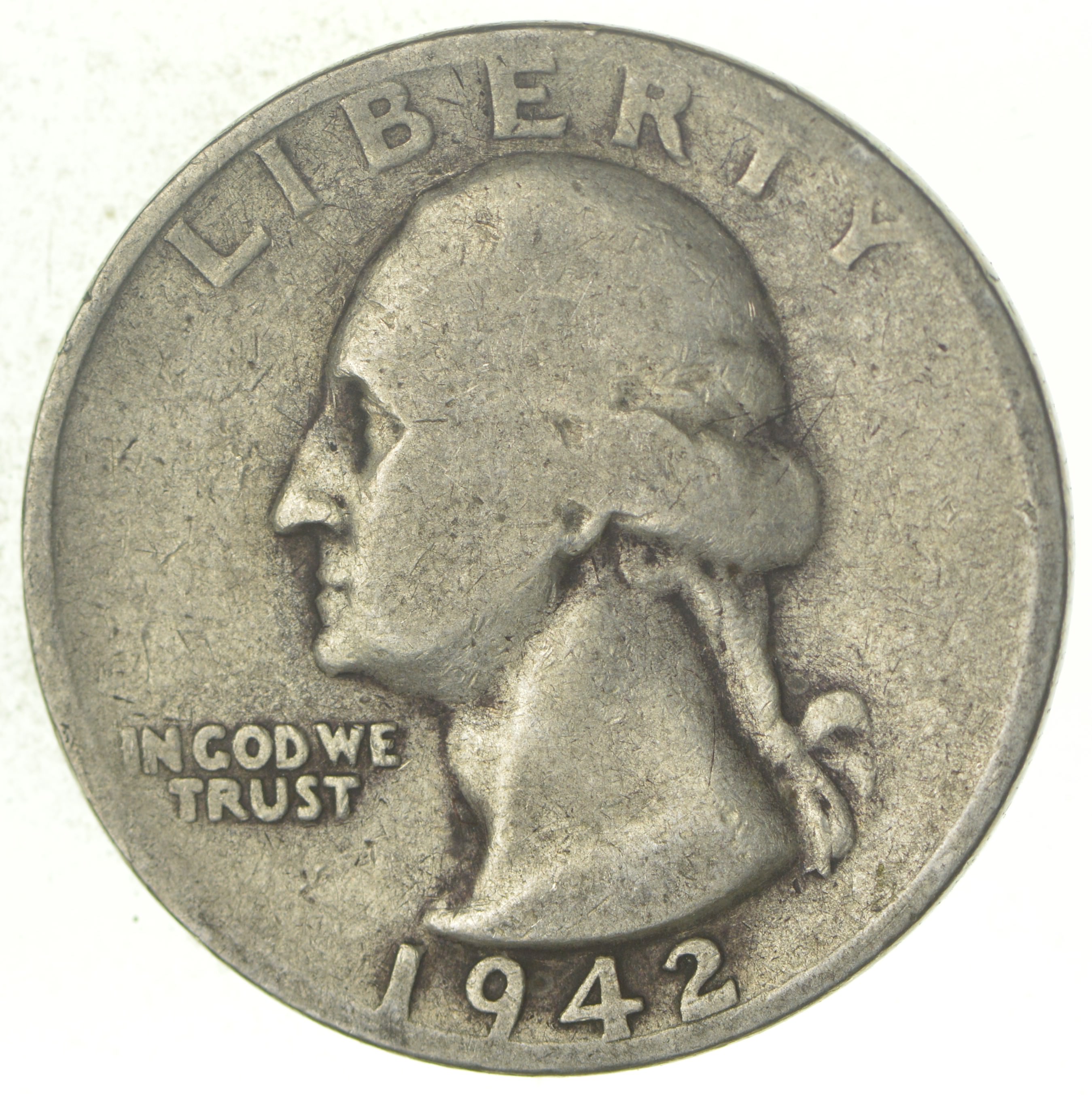 S' Mint Mark - TOUGH - 1942-S Washington Quarter - RARE | Property Room