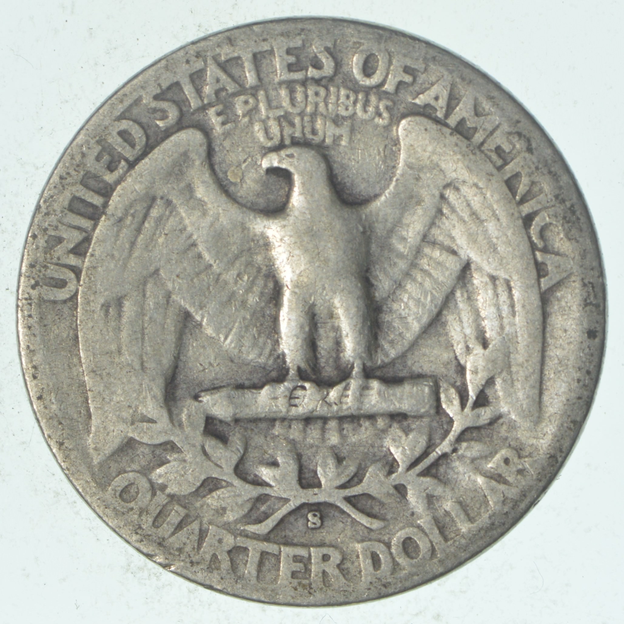 S' Mint Mark - TOUGH - 1942-S Washington Quarter - RARE | Property Room