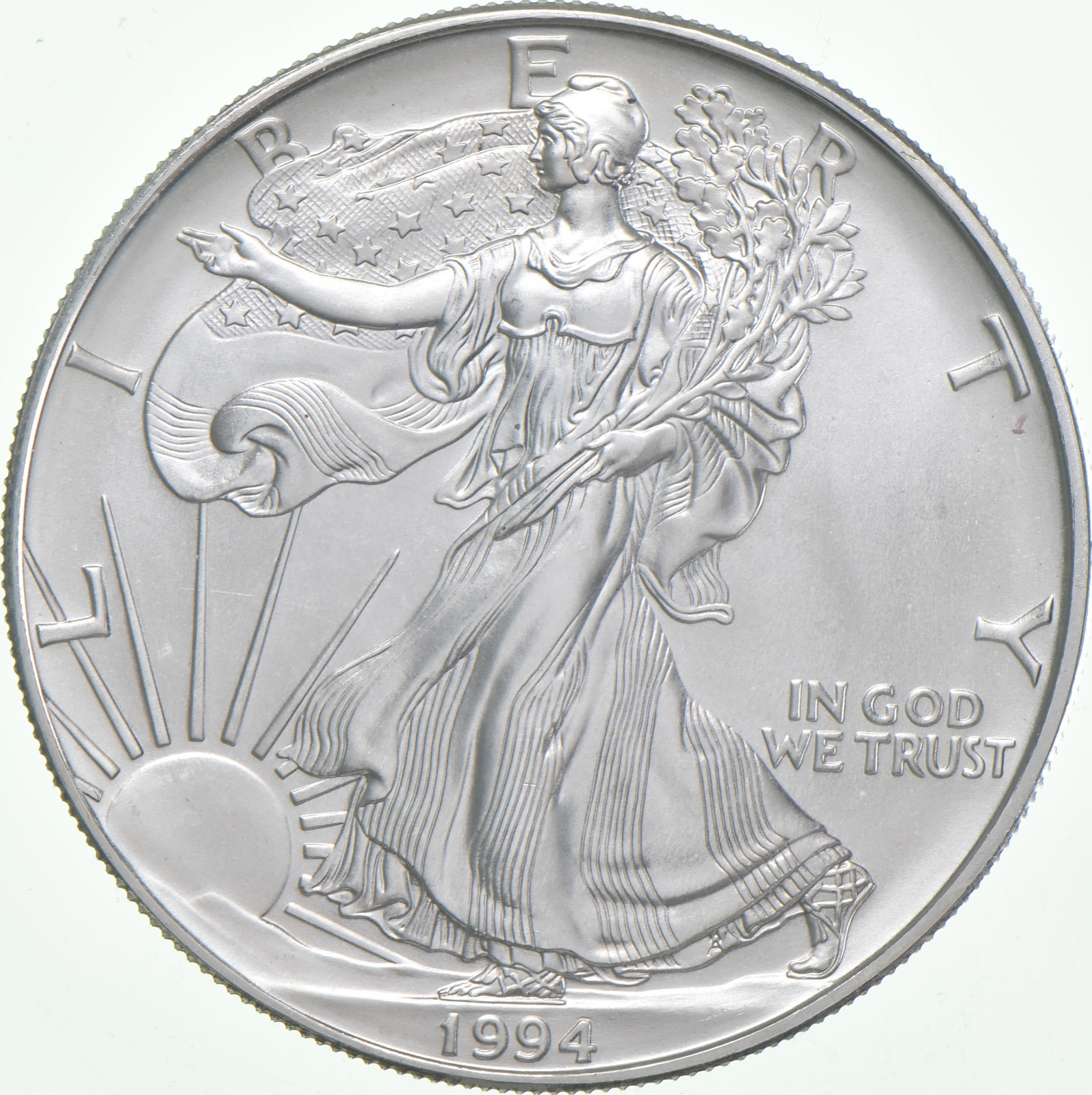 Semi KEY 1994 American Silver Eagle - 1 Oz 999 Fine - Better Date ...