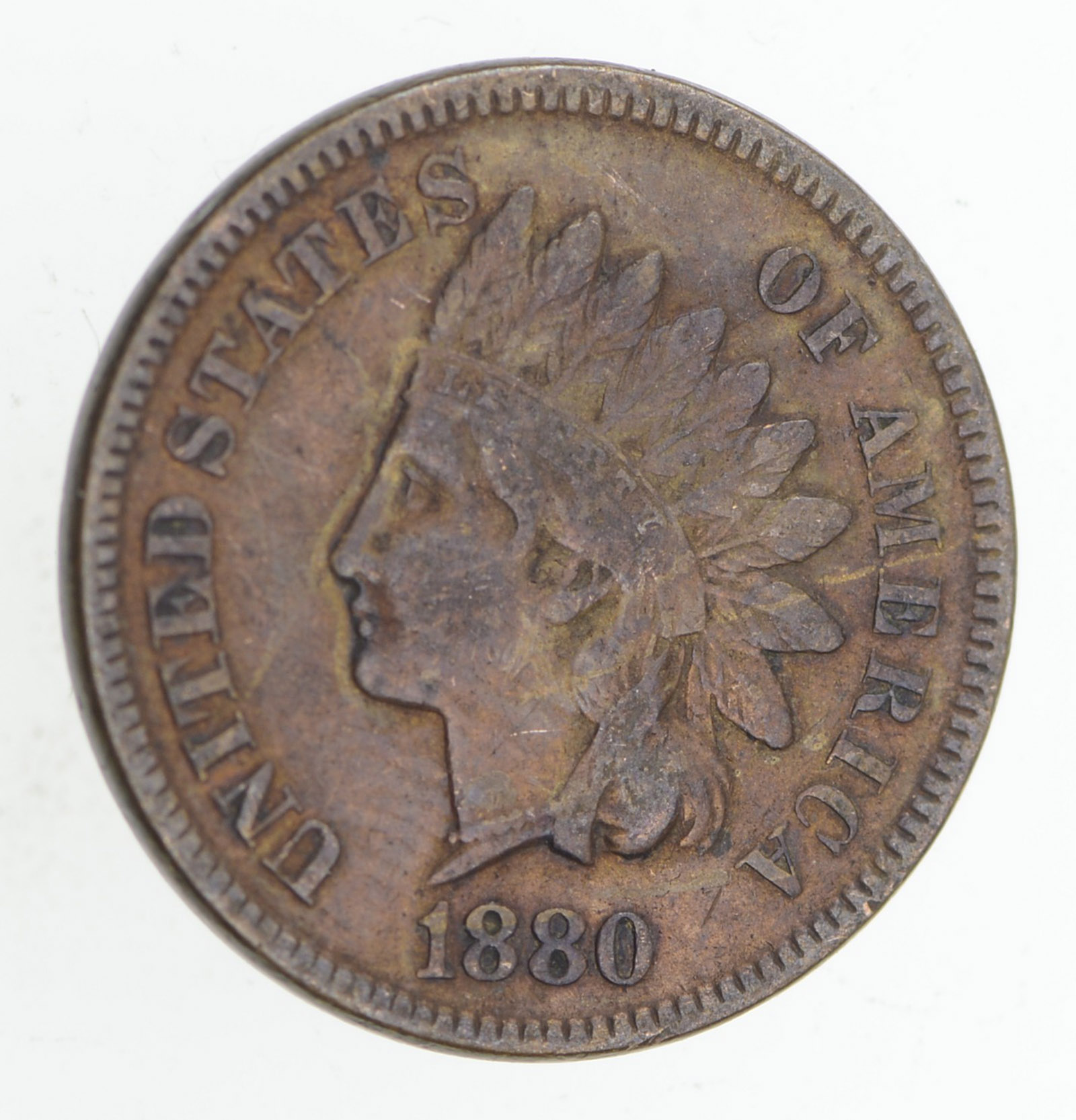 SHARP Coin - 1880 Indian Head Cent - Early Date - Look @ Liberty ...