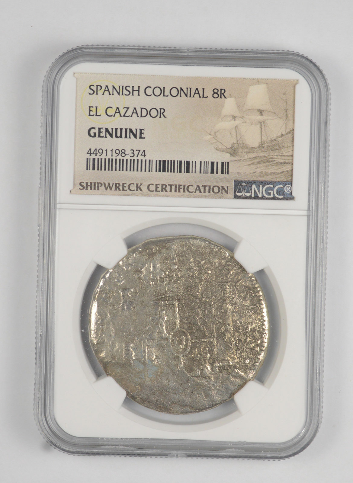 SHIP WRECK - El Cazador 1777-83 Spanish Colonial - 8 Real Silver Coin ...