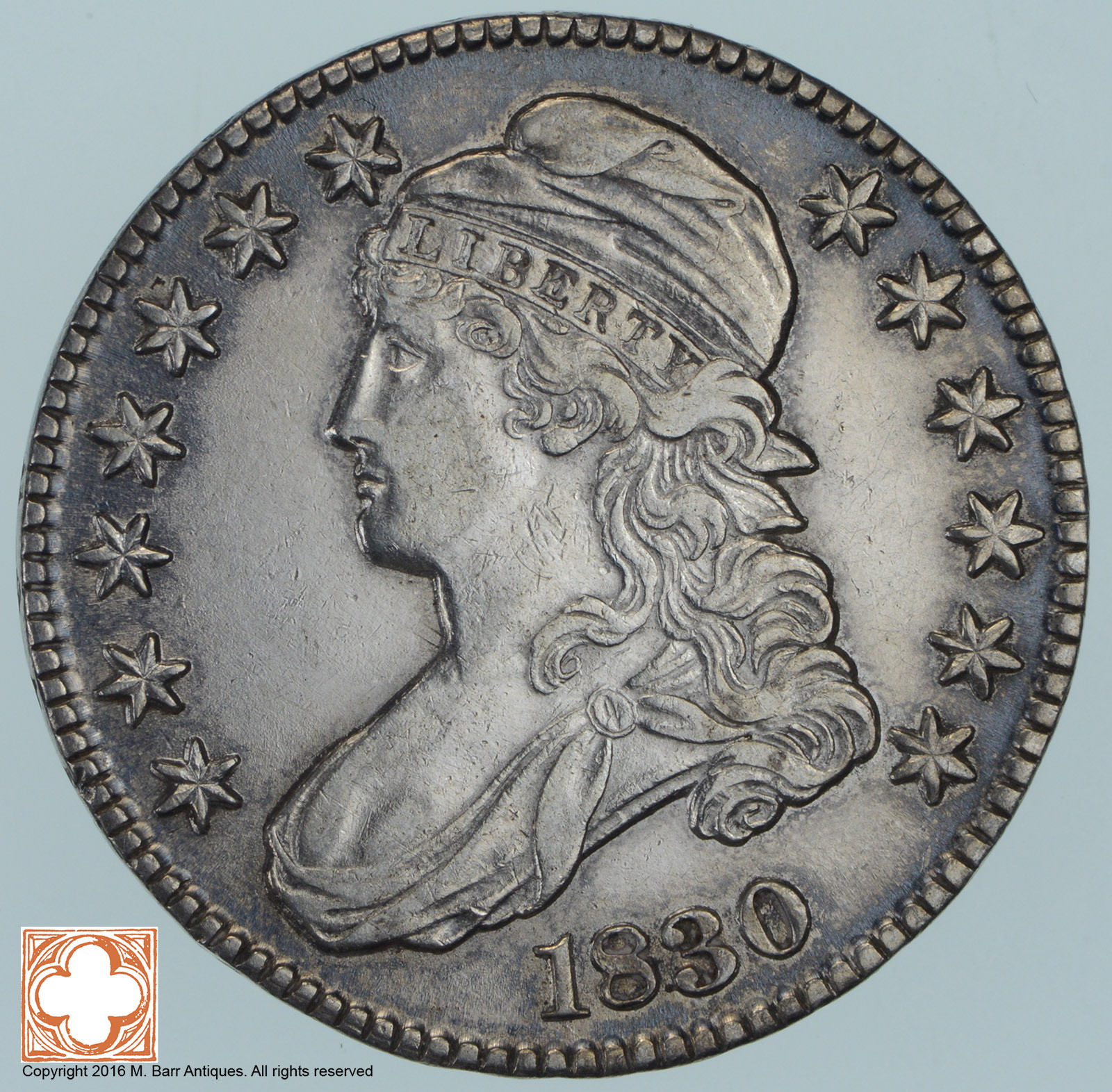 SHOWCASE: 1830 Capped Bust Half Dollar | Property Room