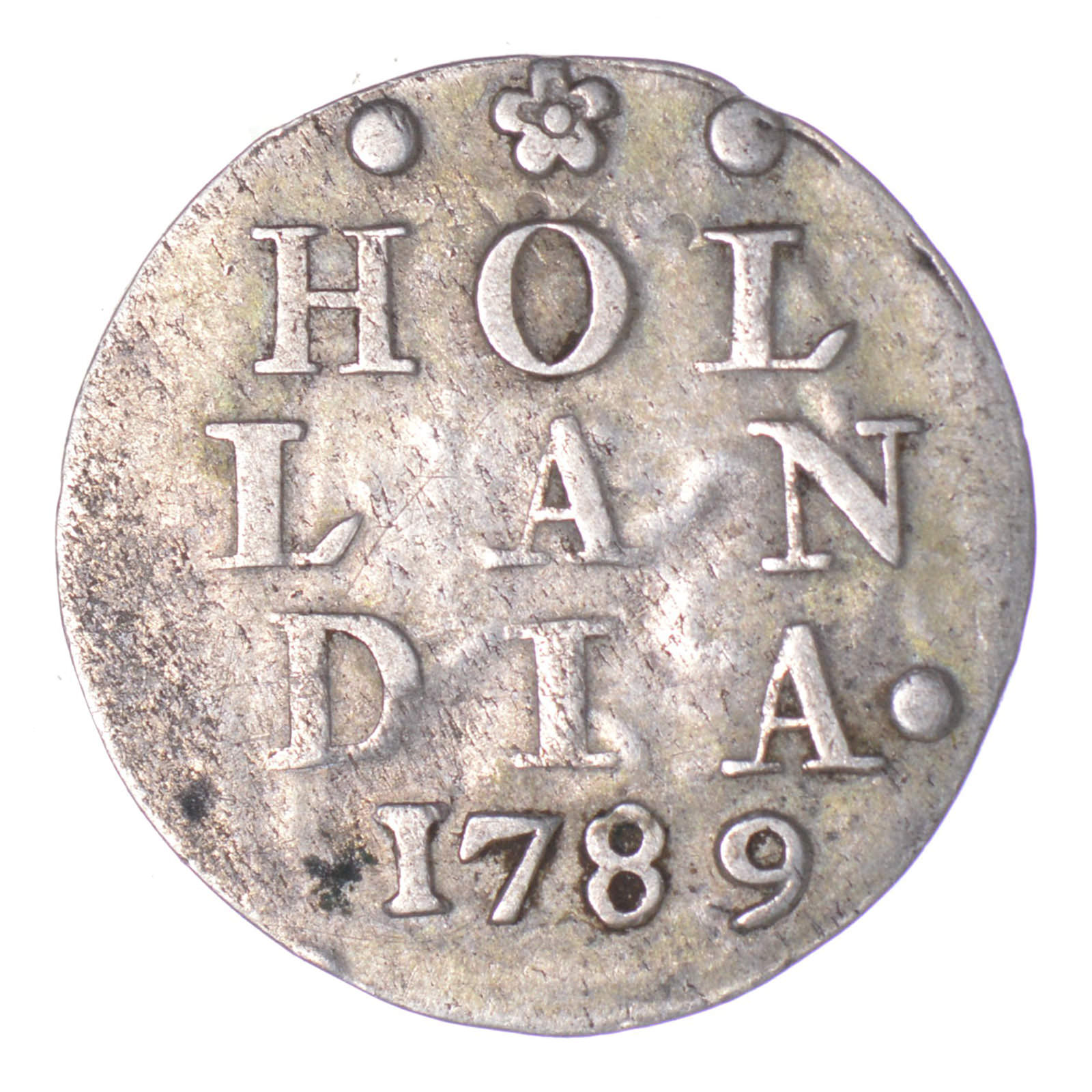 SILVER - 1789 Netherlands 2 Stuivers (Double Wapenstuiver) - World ...