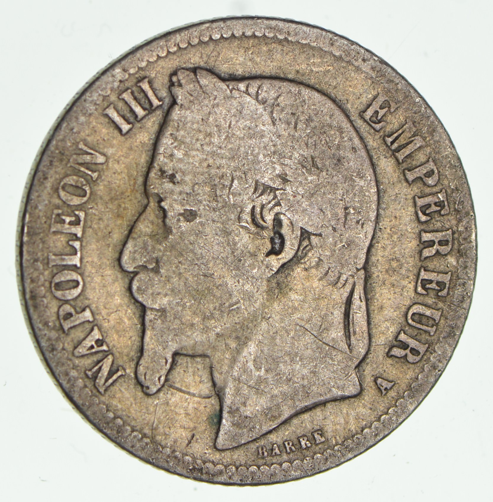 SILVER - 1866 France 1 Franc - World Silver Coin 4.7 Grams! | Property Room