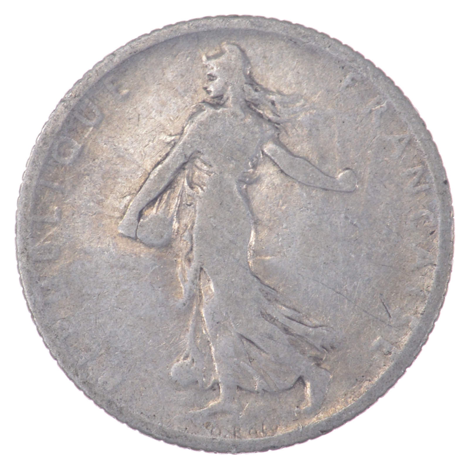 SILVER - 1899 France 1 Franc - World Silver Coin 4.8 Grams | Property Room