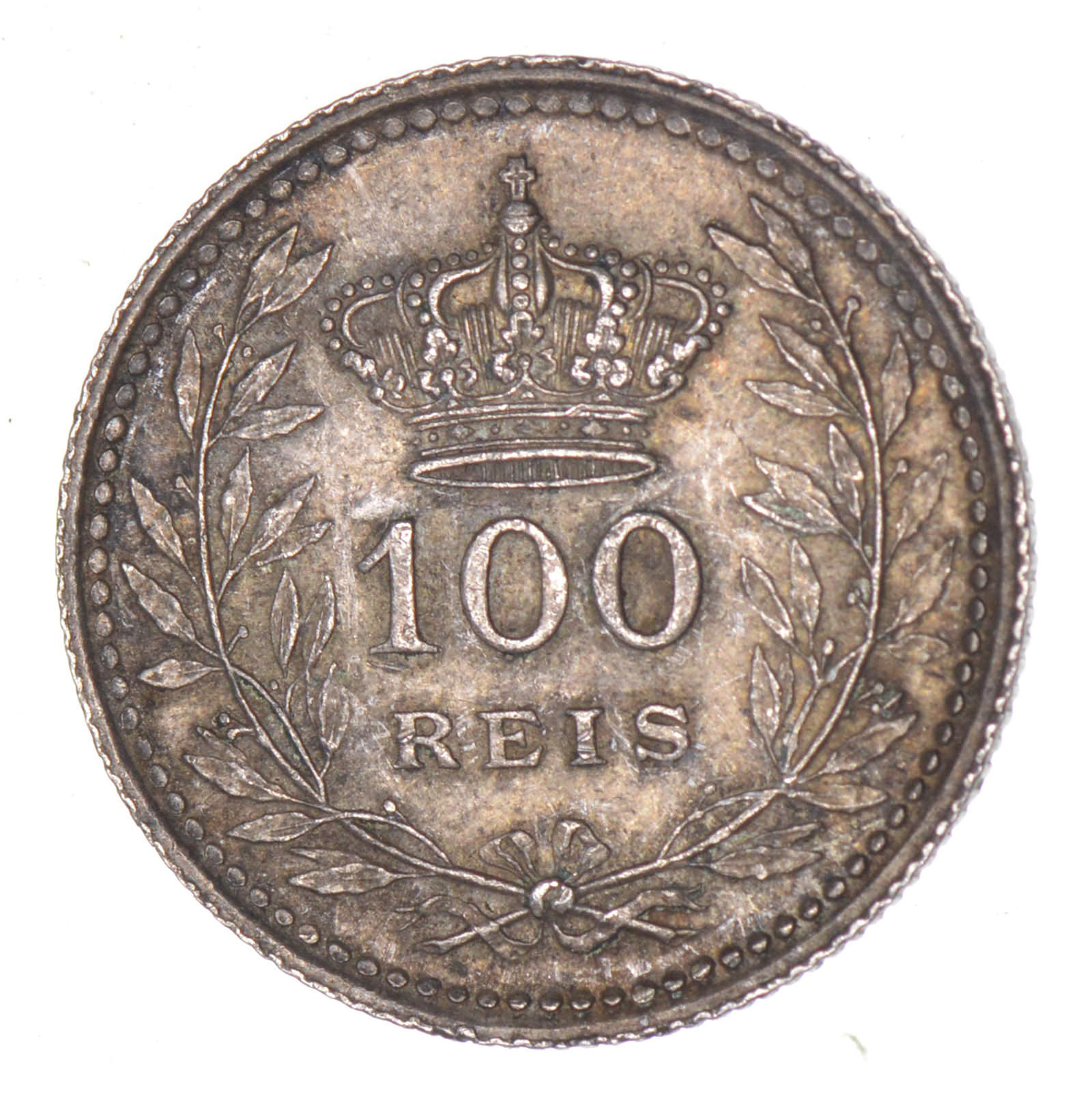 SILVER - 1910 Portugal 100 Reis - World Silver Coin | Property Room
