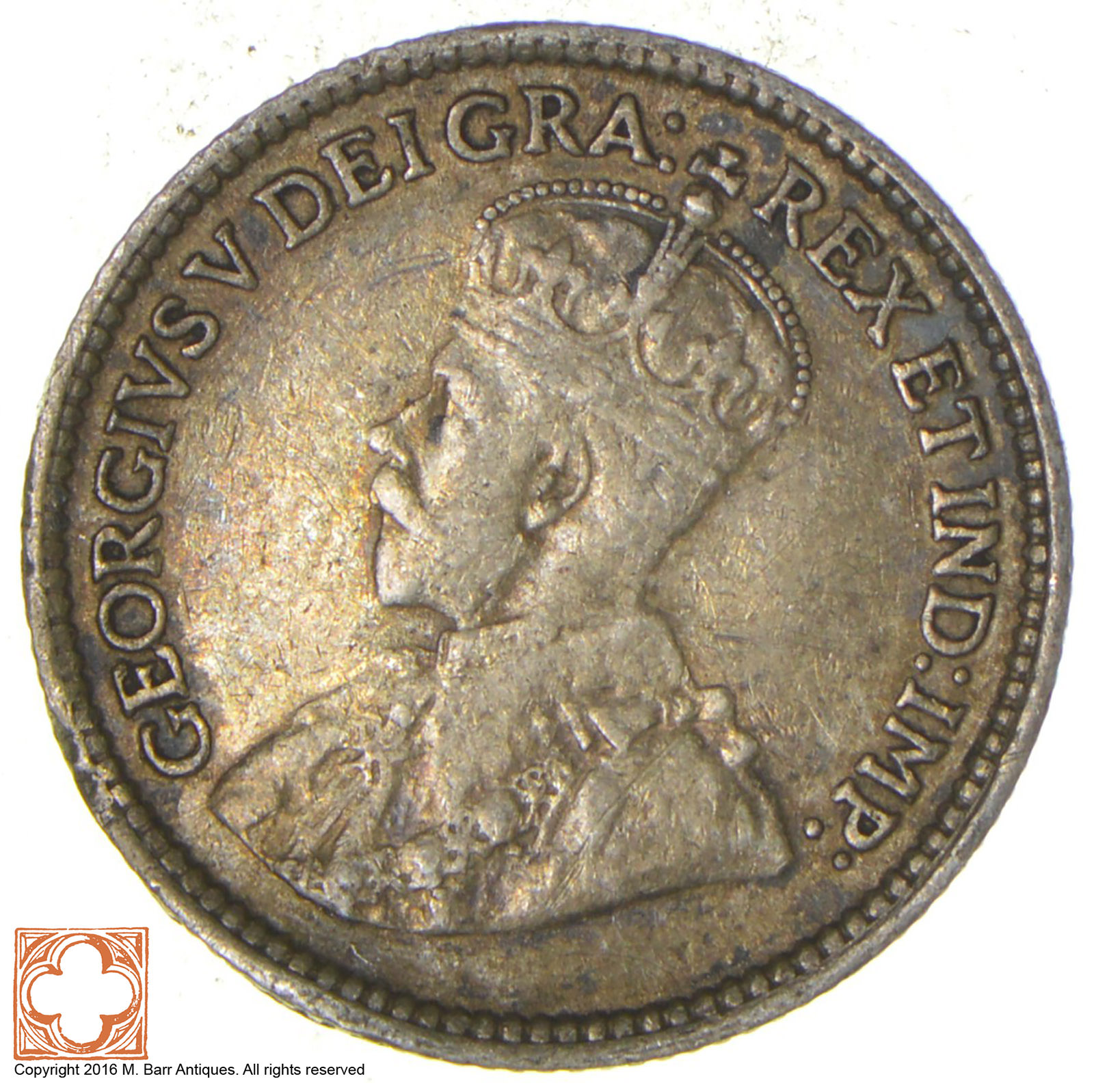 SILVER - 1916 - Canada - 5 Cents - World Silver Coin | Property Room