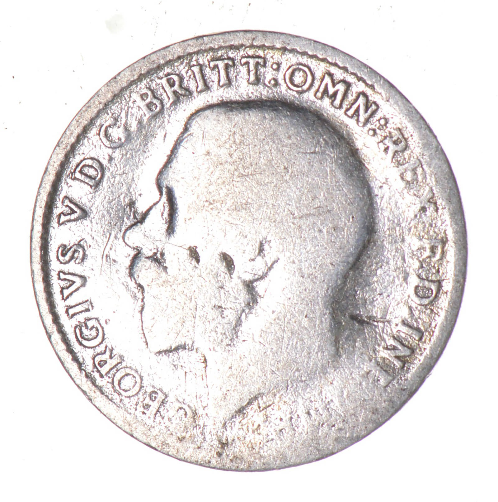 SILVER - 1918 Great Britain 3 Pence - World Silver Coin | Property Room