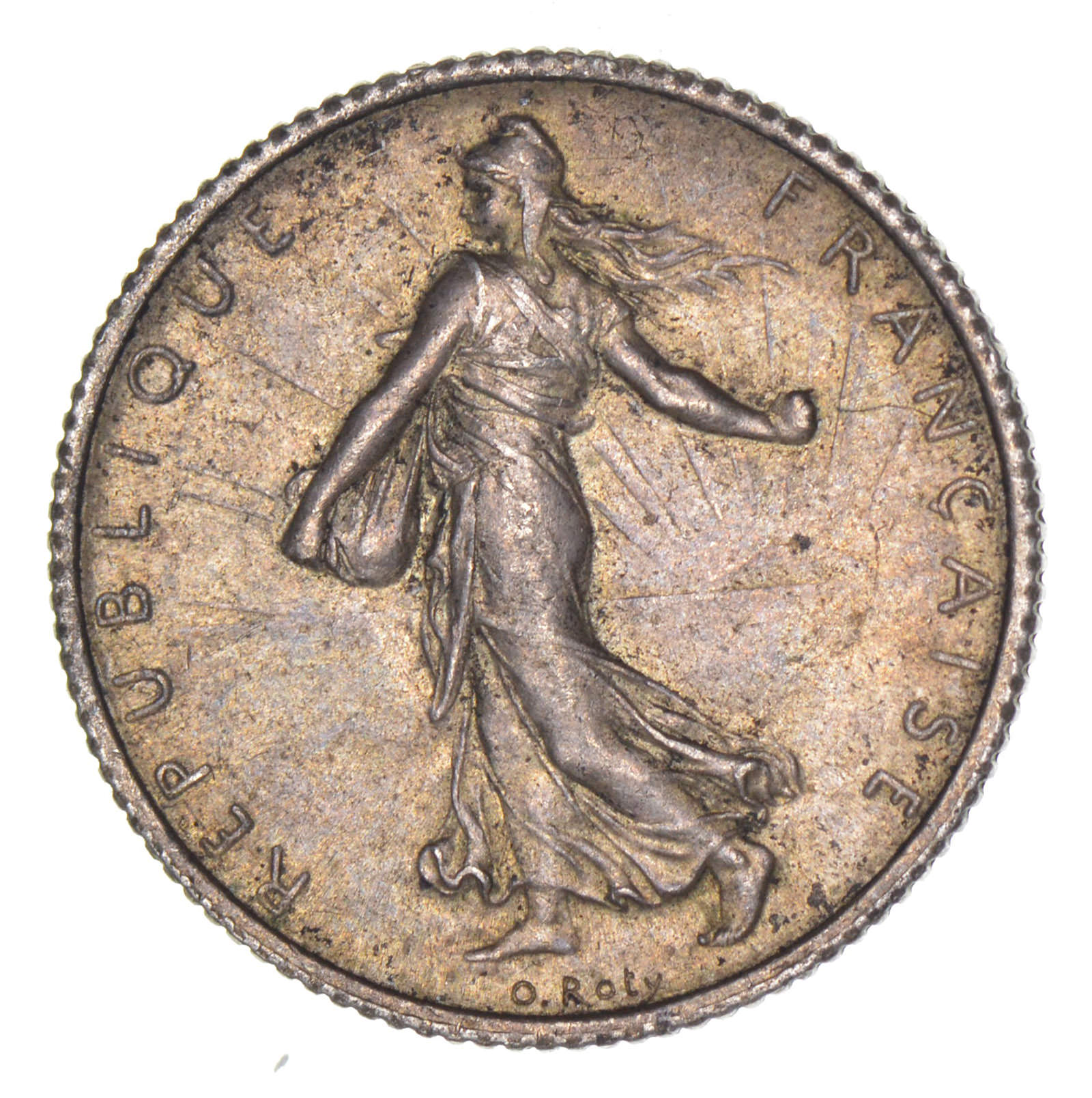 SILVER - 1919 France 1 Franc - World Silver Coin | Property Room