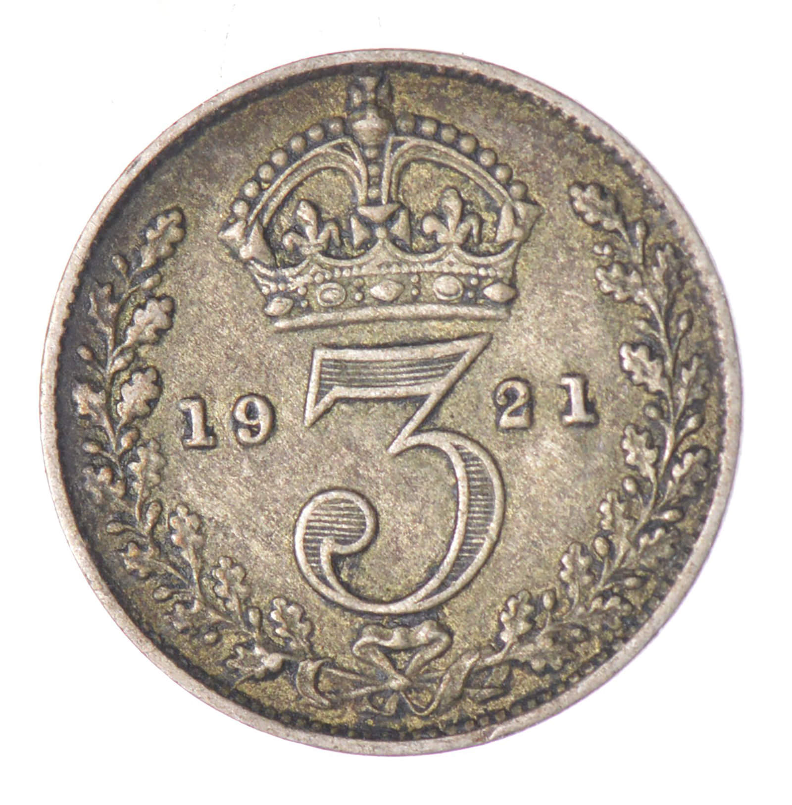 SILVER - 1921 Great Britain 3 Pence - World Silver Coin | Property Room