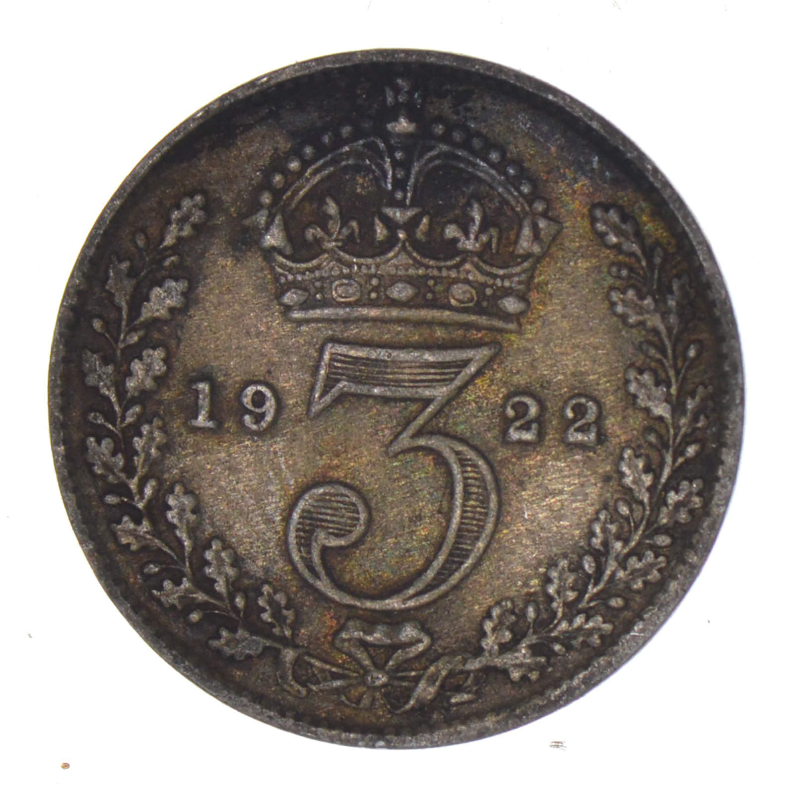 SILVER - 1922 Great Britain 3 Pence - World Silver Coin | Property Room