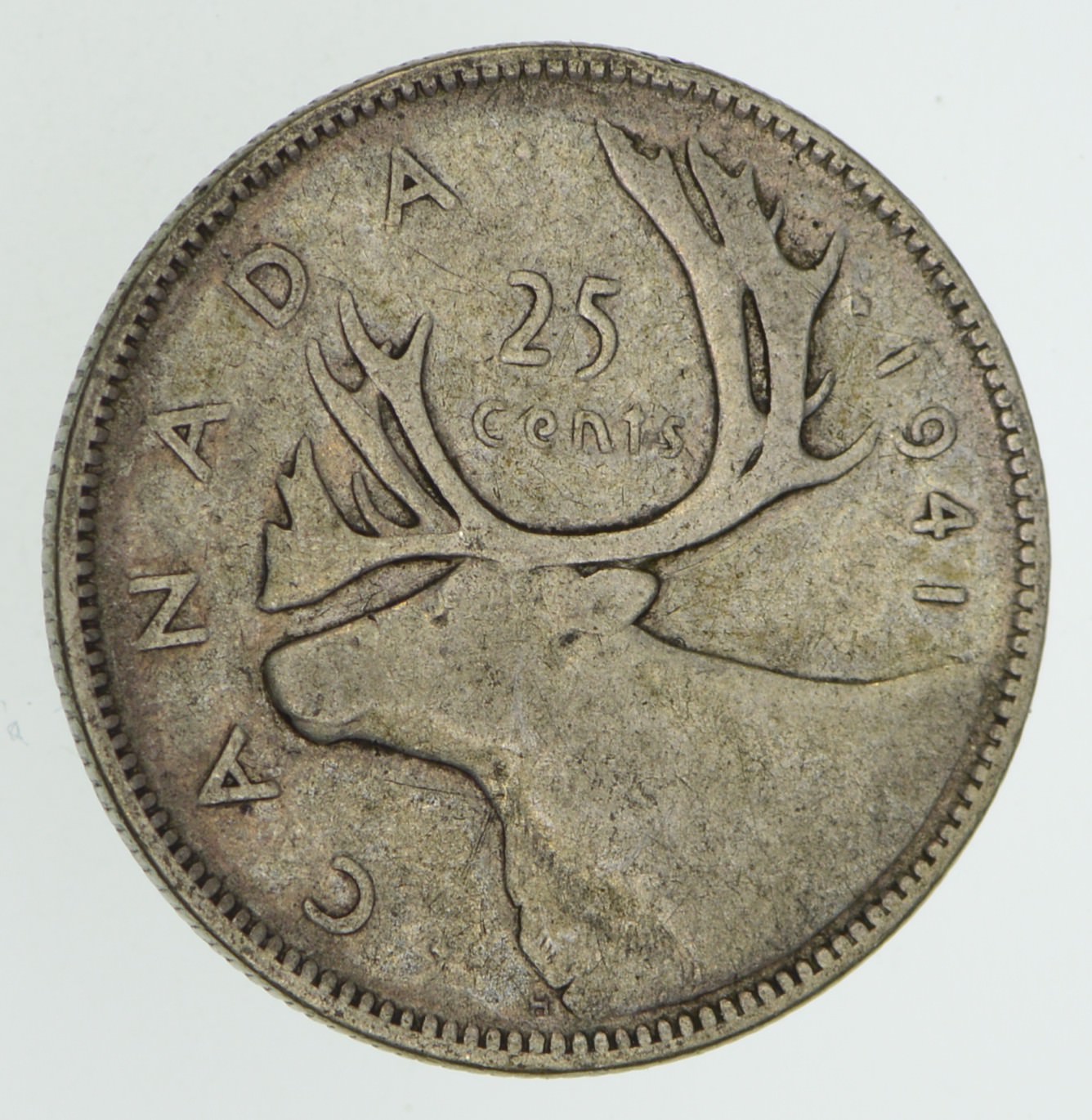 SILVER - 1941 Canada 25 Cents - World Silver Coin 5.8 Grams | Property Room