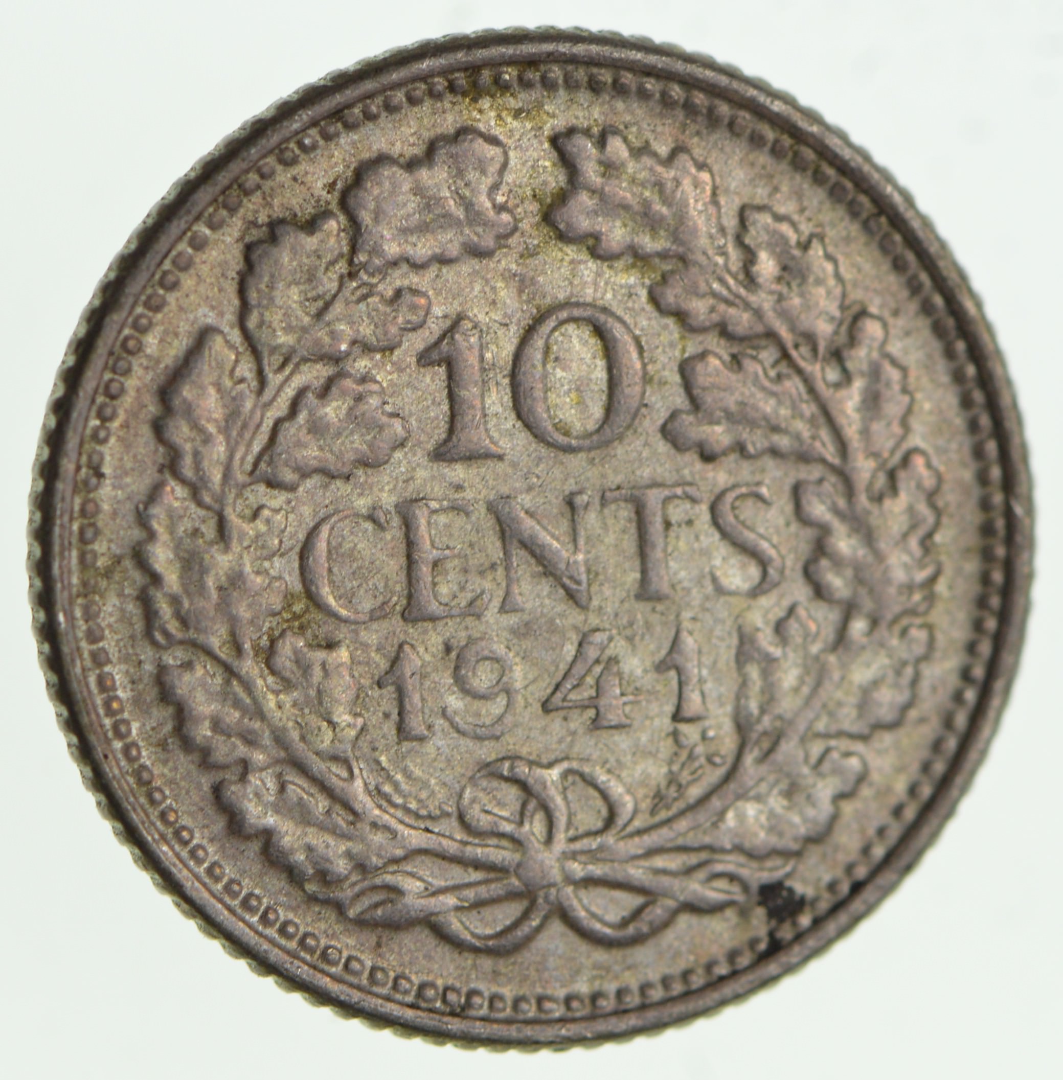 SILVER - 1941 Netherlands 10 Cents - World Silver Coin | Property Room