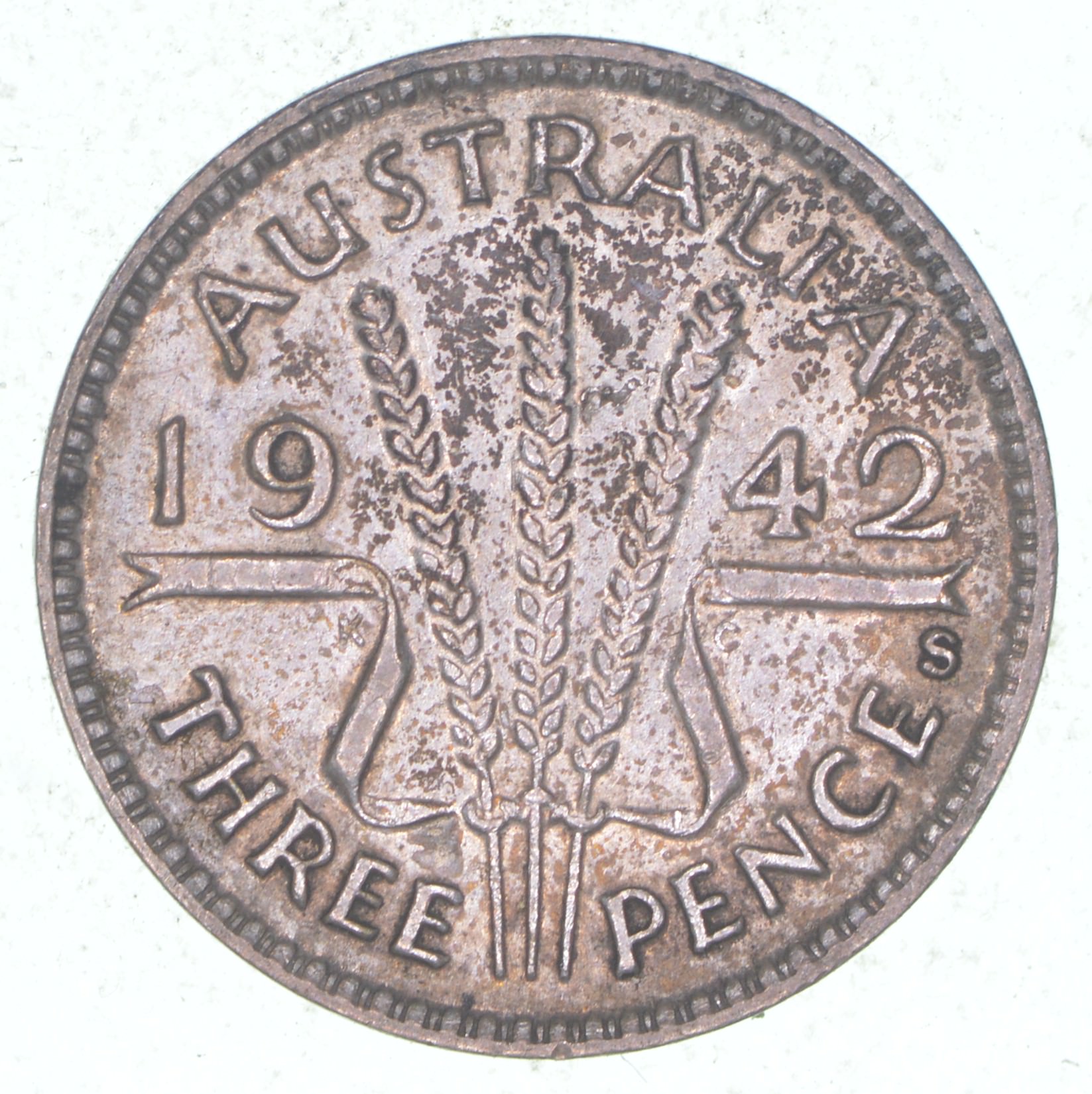 SILVER - 1942 Australia 3 Pence - World Silver Coin | Property Room