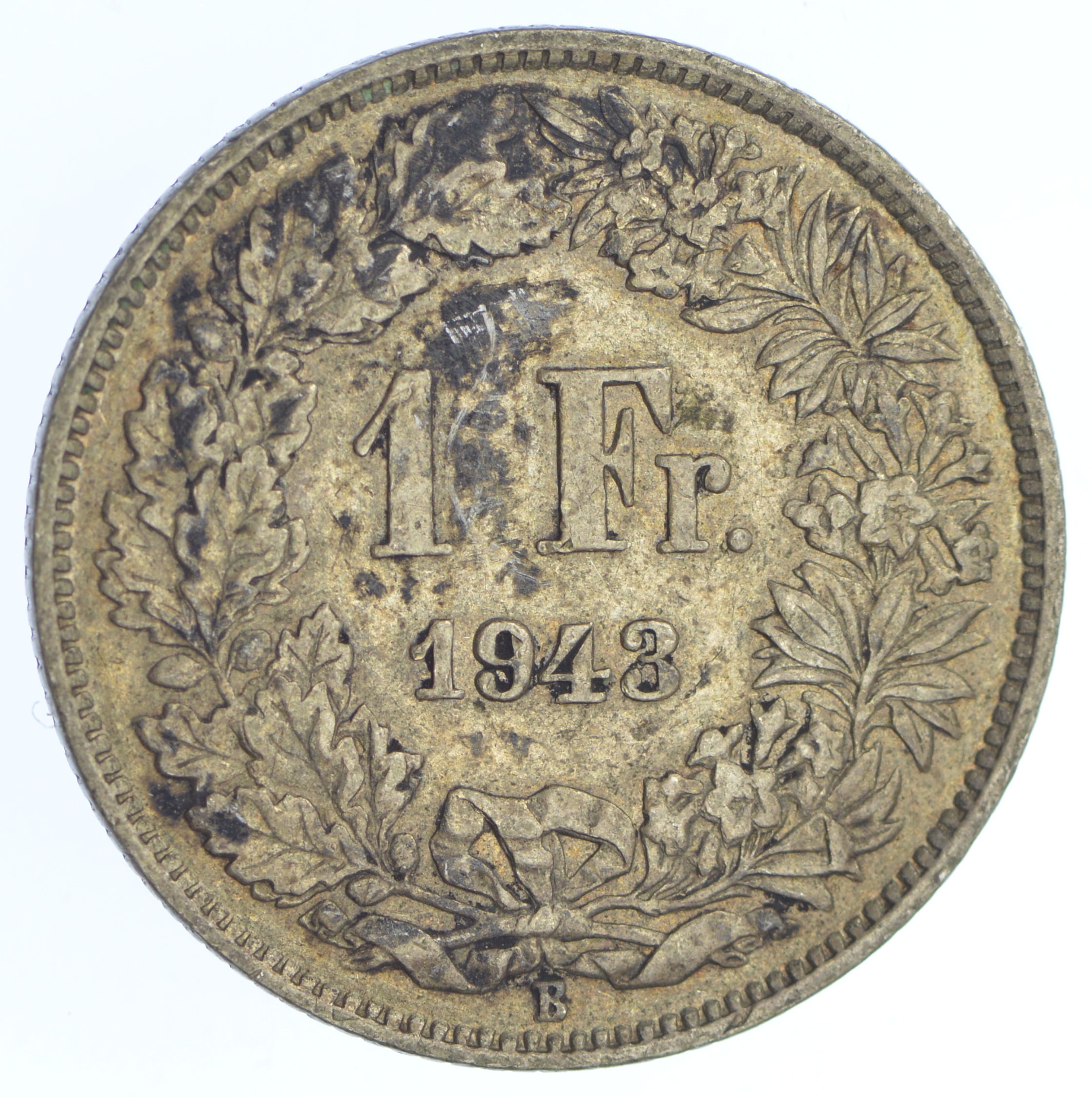 SILVER 1943 Switzerland World Silver Coin | Property Room