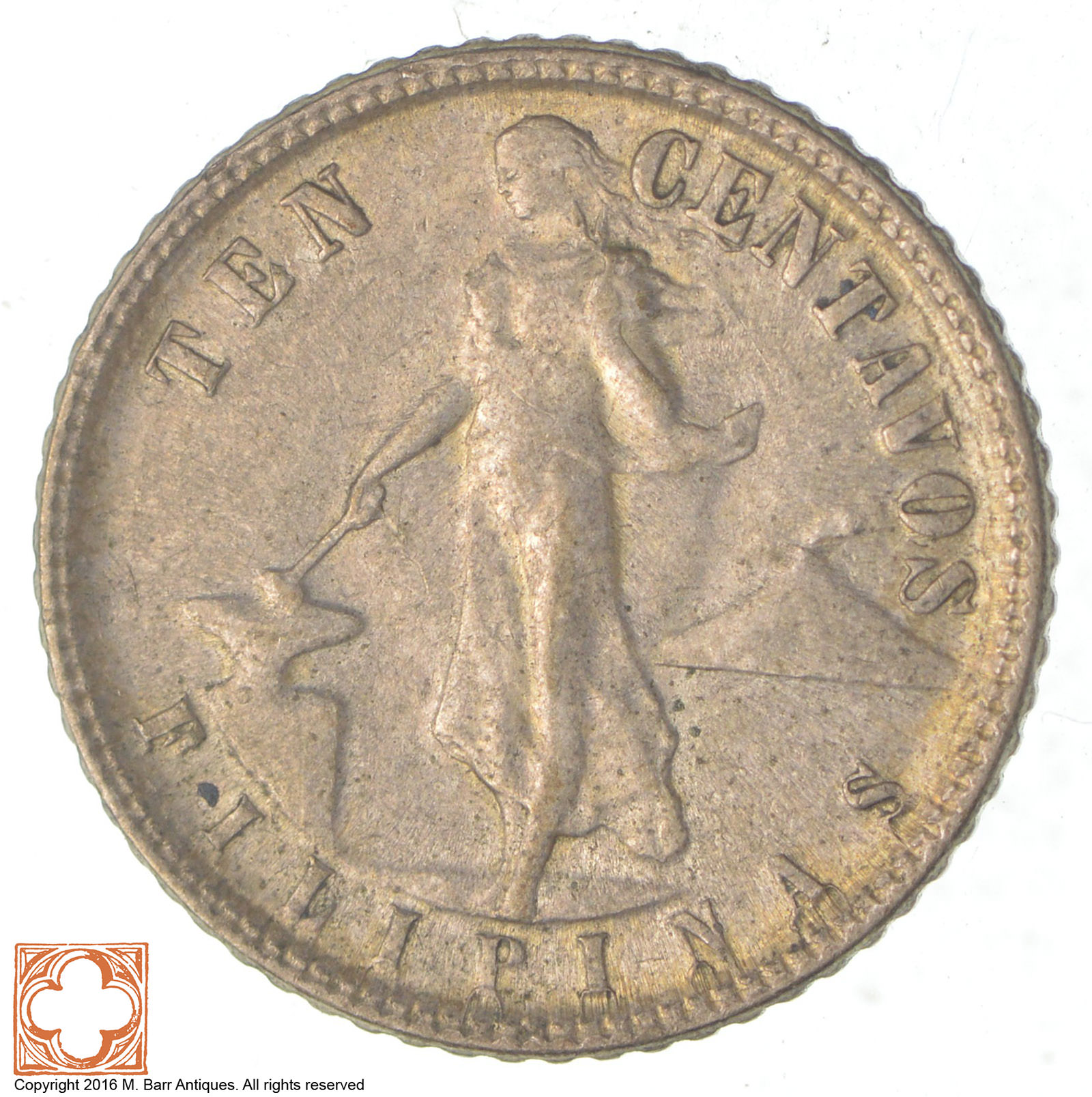 SILVER - 1945 Philippines 10 Centavos - World Silver Coin | Property Room