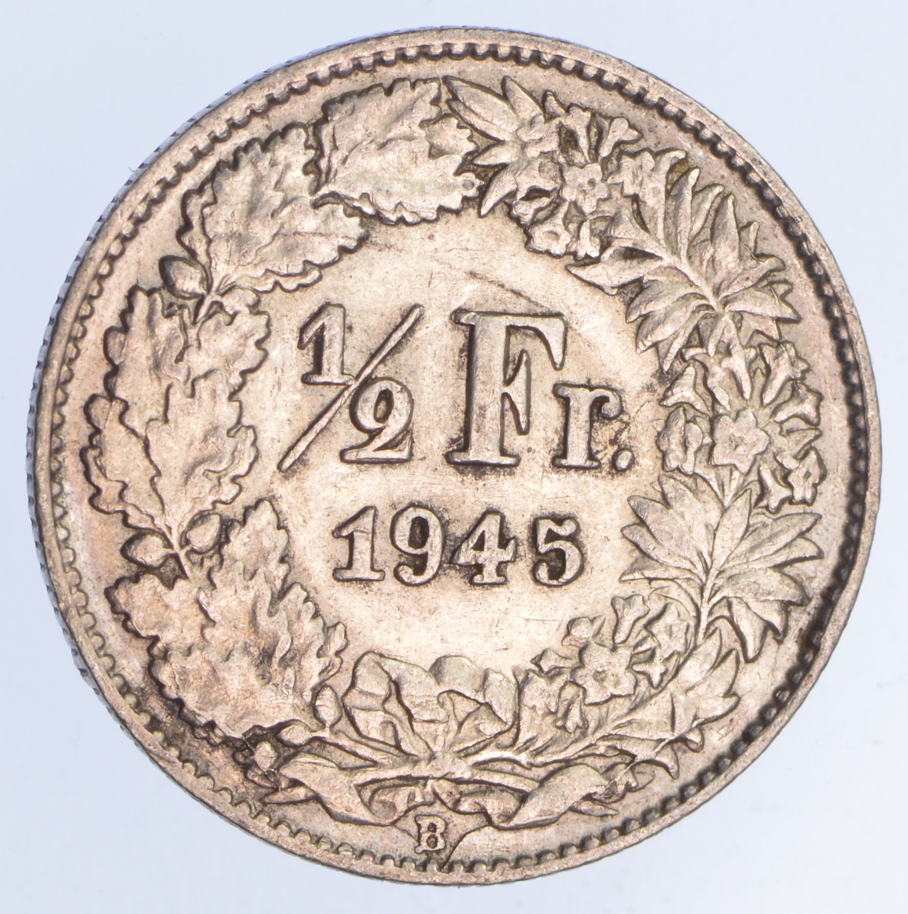 SILVER 1945 Switzerland World Silver Coin | Property Room