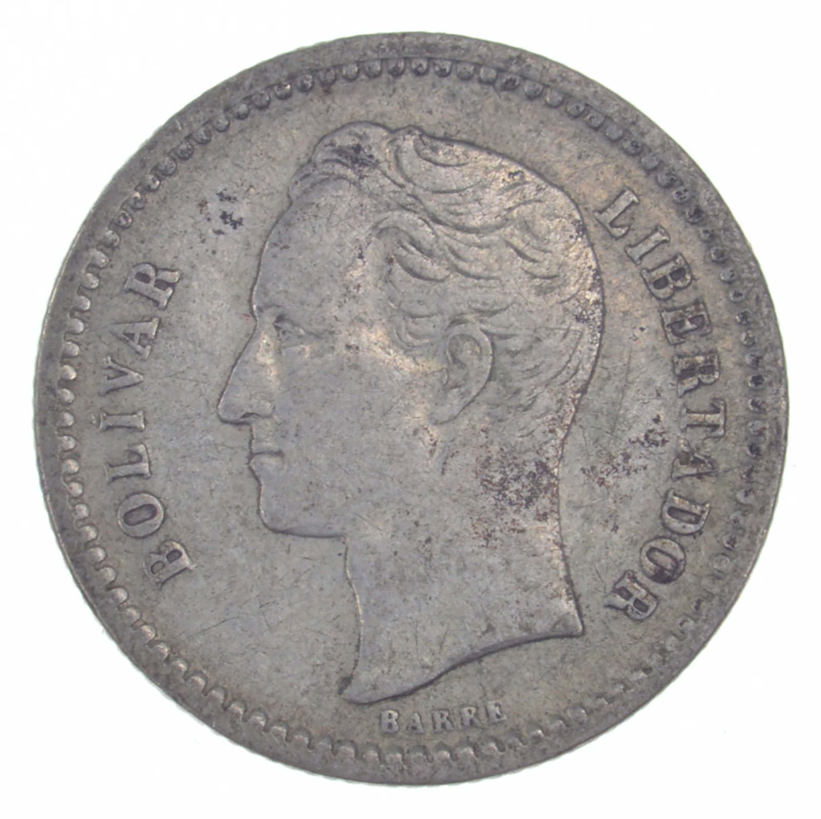 SILVER - 1945 Venezuela 50 Centimos - World Silver Coin | Property Room