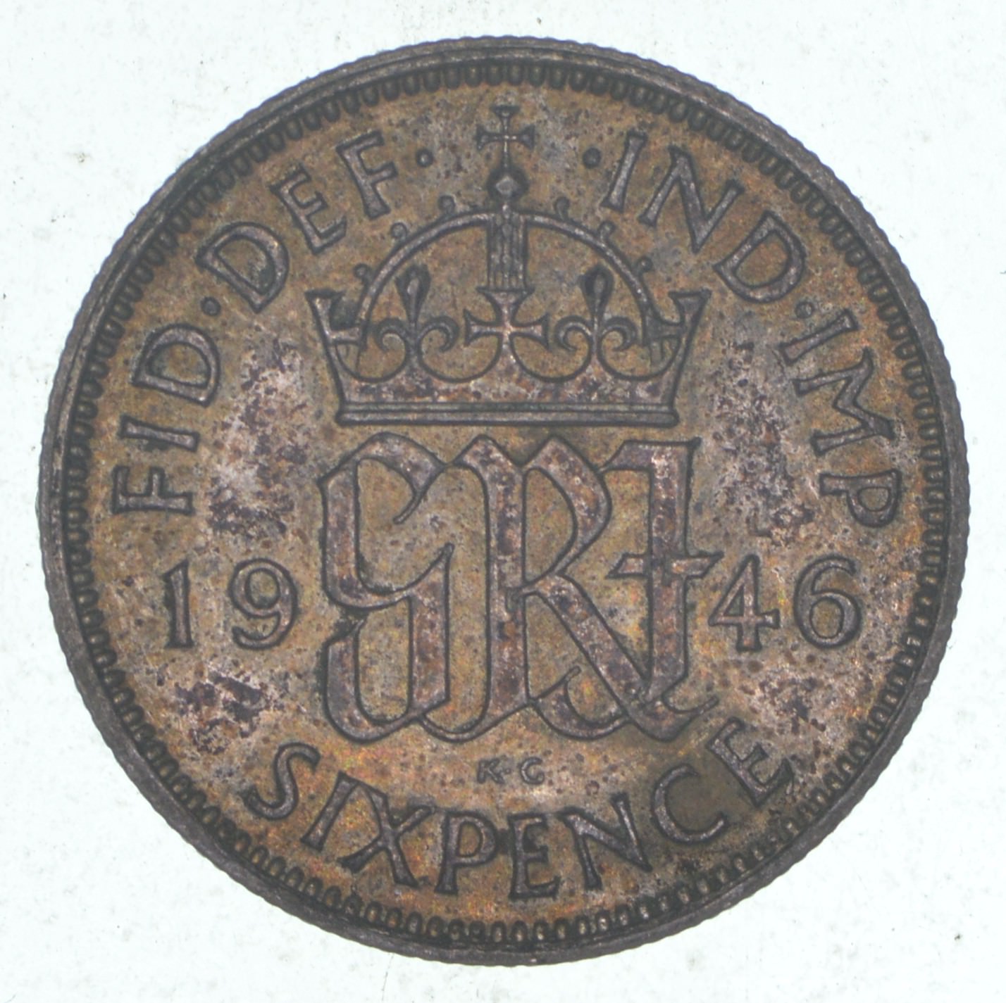 SILVER - 1946 Great Britain 6 Pence - World Silver Coin | Property Room