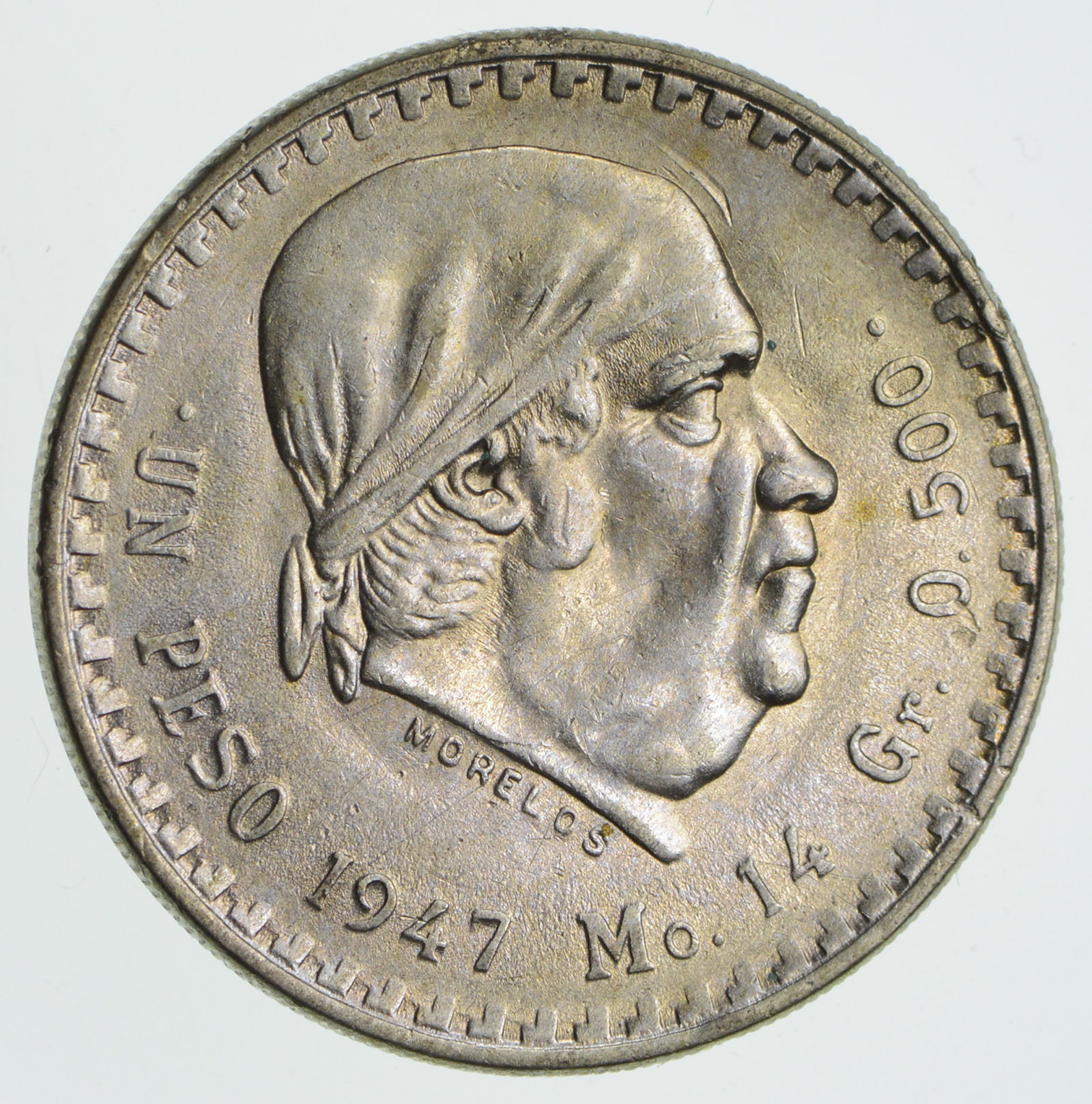 SILVER 1947 Mexico 1 Peso World Silver Coin 14 0 Grams Property Room SILVER 1947 Mexico 1 Peso World Silver Coin 14 0 Grams Property Room