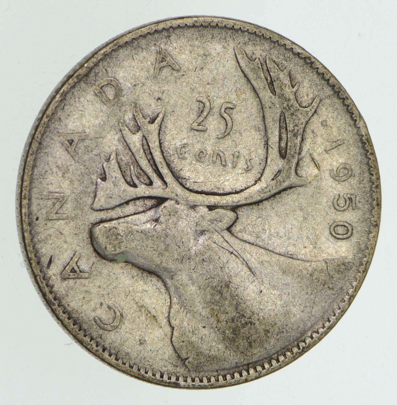 SILVER 1950 Canada 25 Cents World Silver Coin 6 0 Grams Property Room SILVER 1950 Canada 25 Cents World Silver Coin 6 0 Grams Property Room