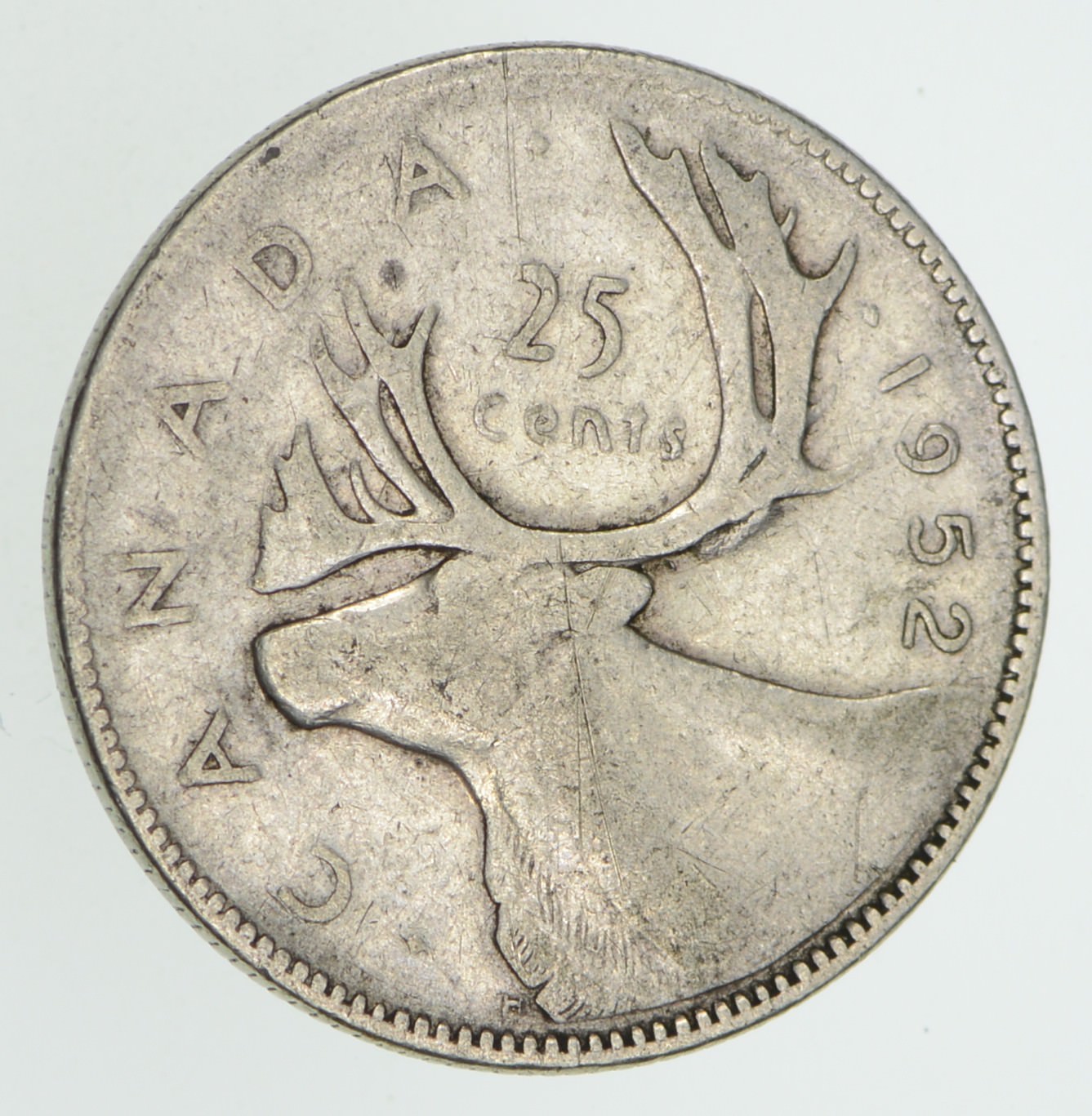 SILVER - 1952 Canada 25 Cents - World Silver Coin 5.8 Grams | Property Room