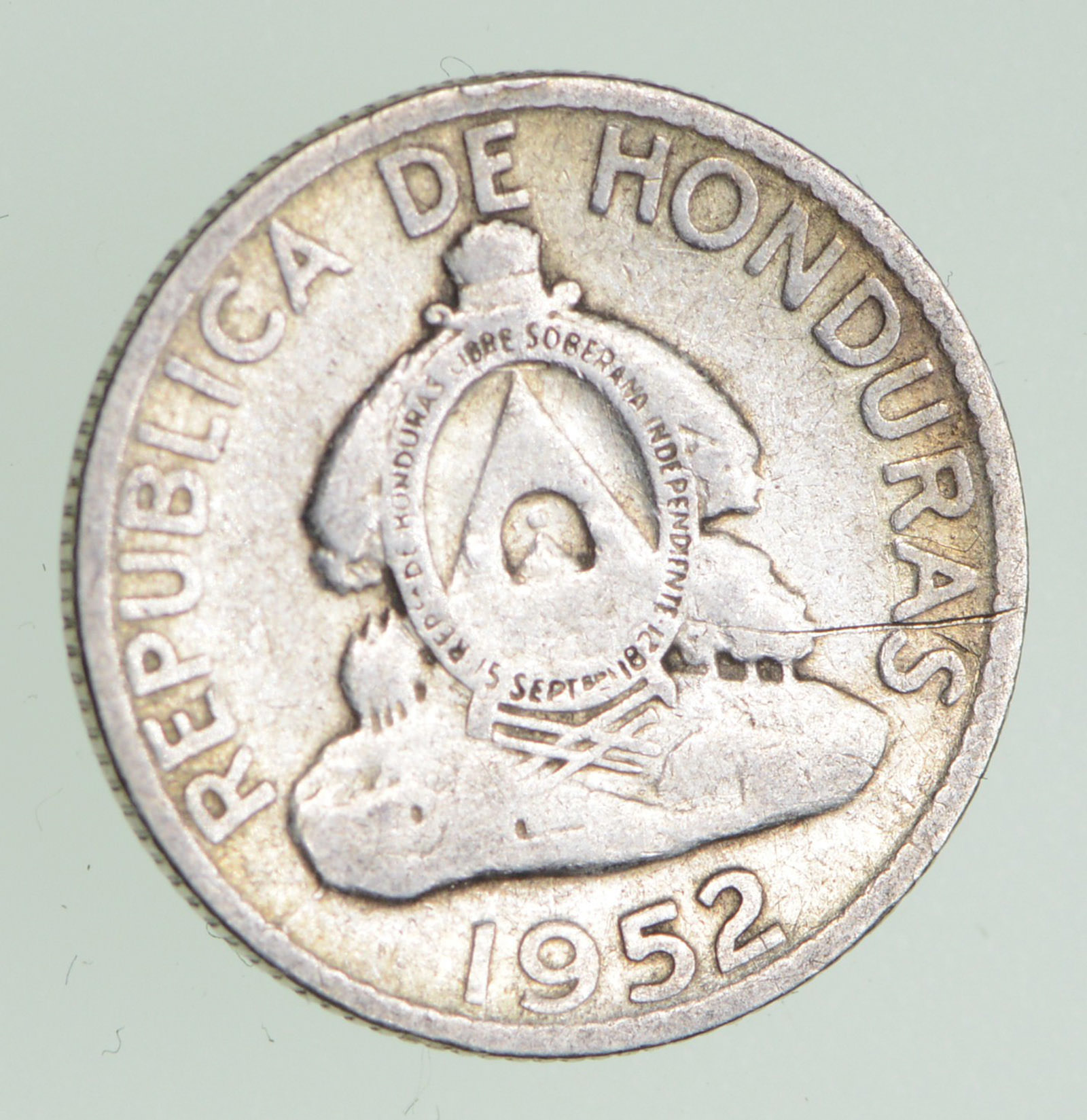 SILVER - 1952 Honduras 20 Centavos - World Silver Coin | Property Room
