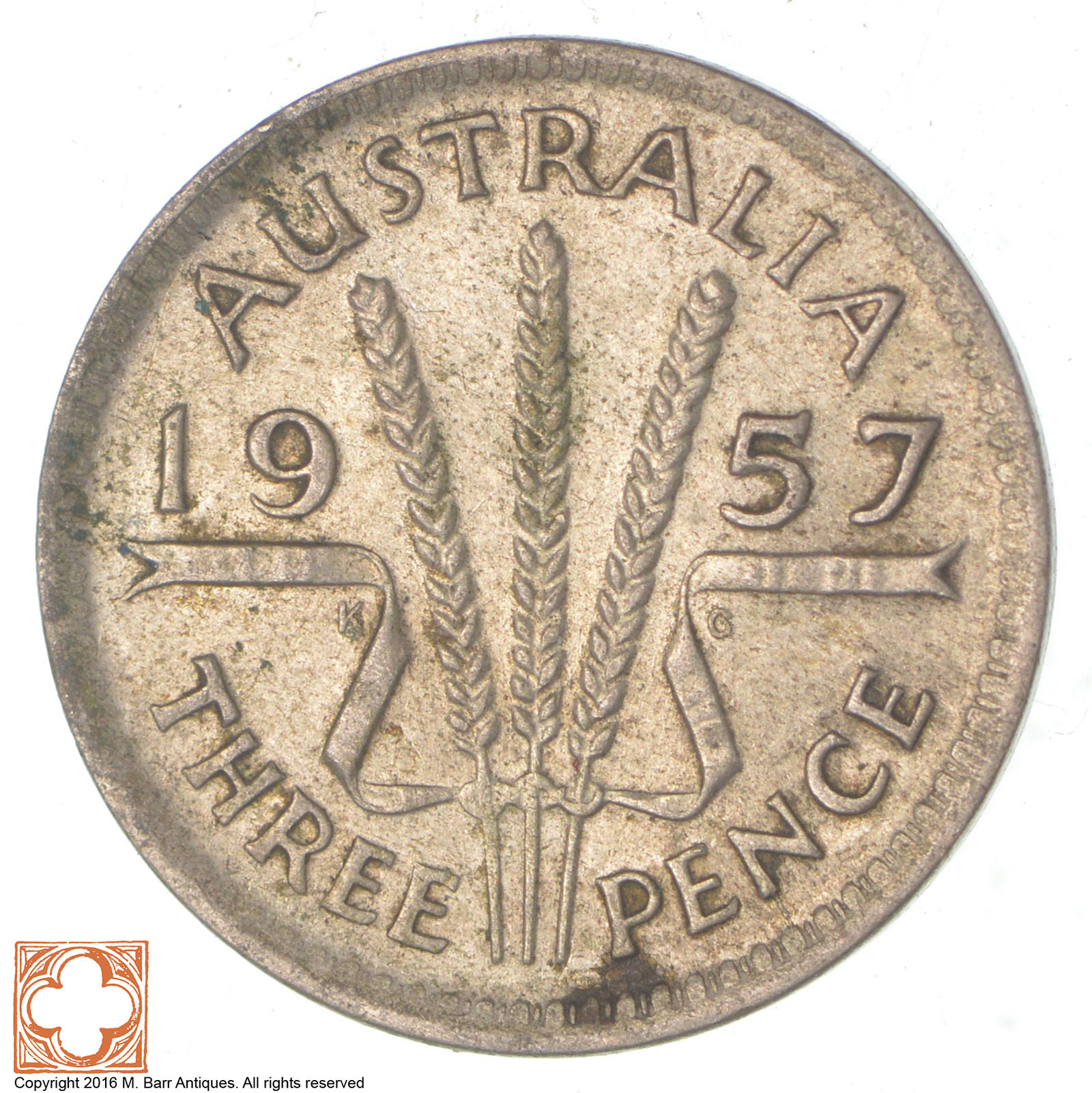 SILVER - 1957 Australia 3 Pence - World Silver Coin | Property Room