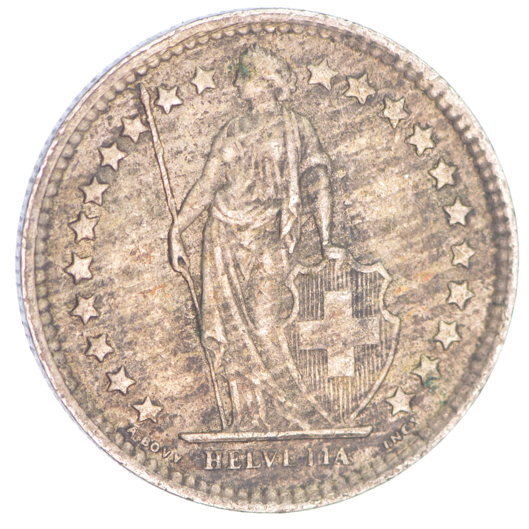 SILVER 1957 Switzerland World Silver Coin | Property Room