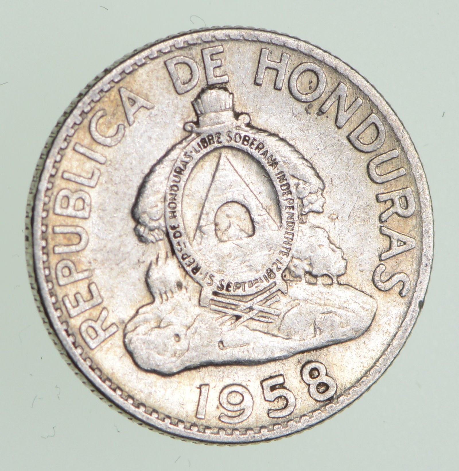 SILVER - 1958 Honduras 20 Centavos - World Silver Coin | Property Room