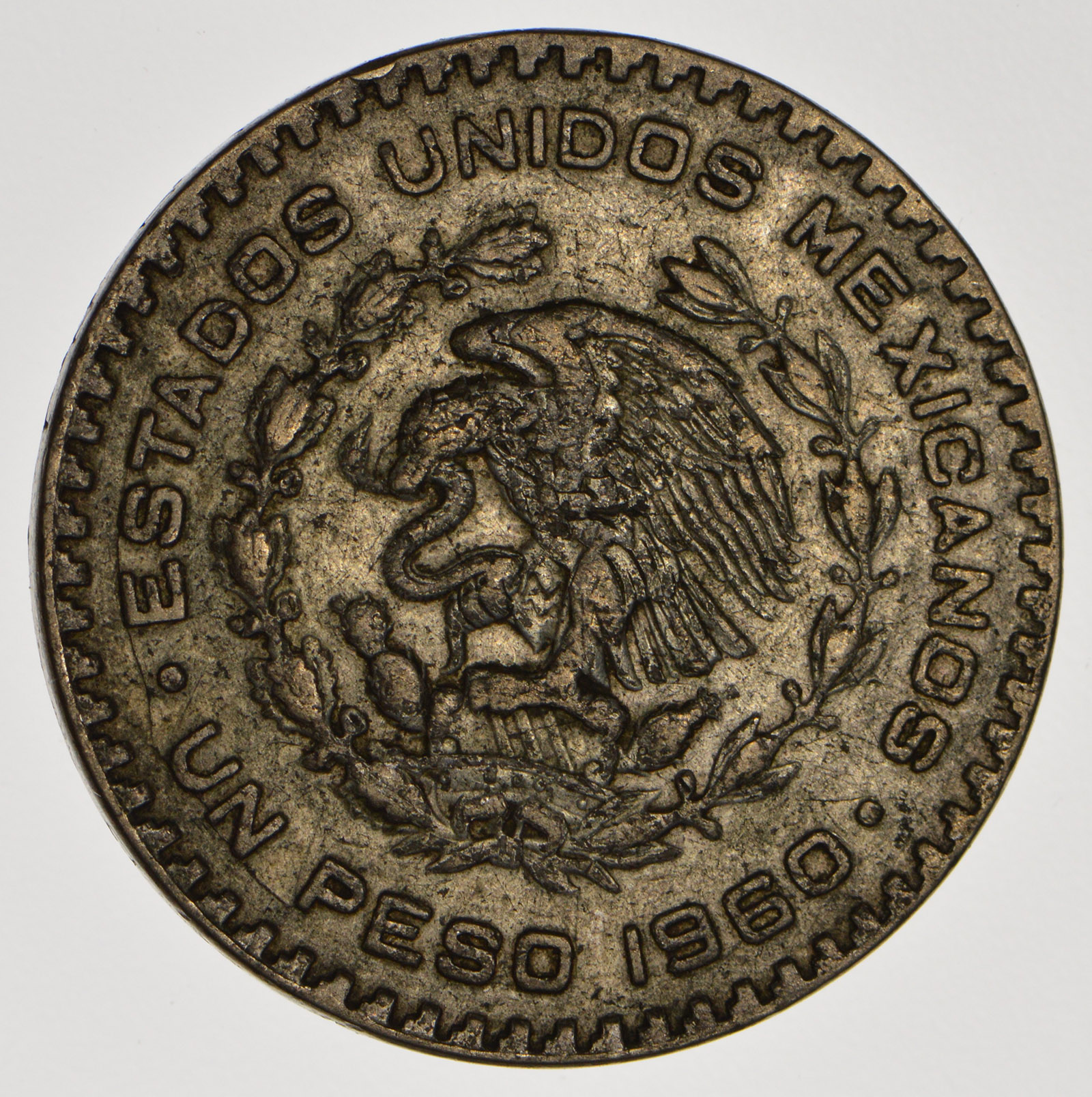 SILVER - 1960 Mexico 1 Peso - World Silver Coin 15.9 Grams | Property Room
