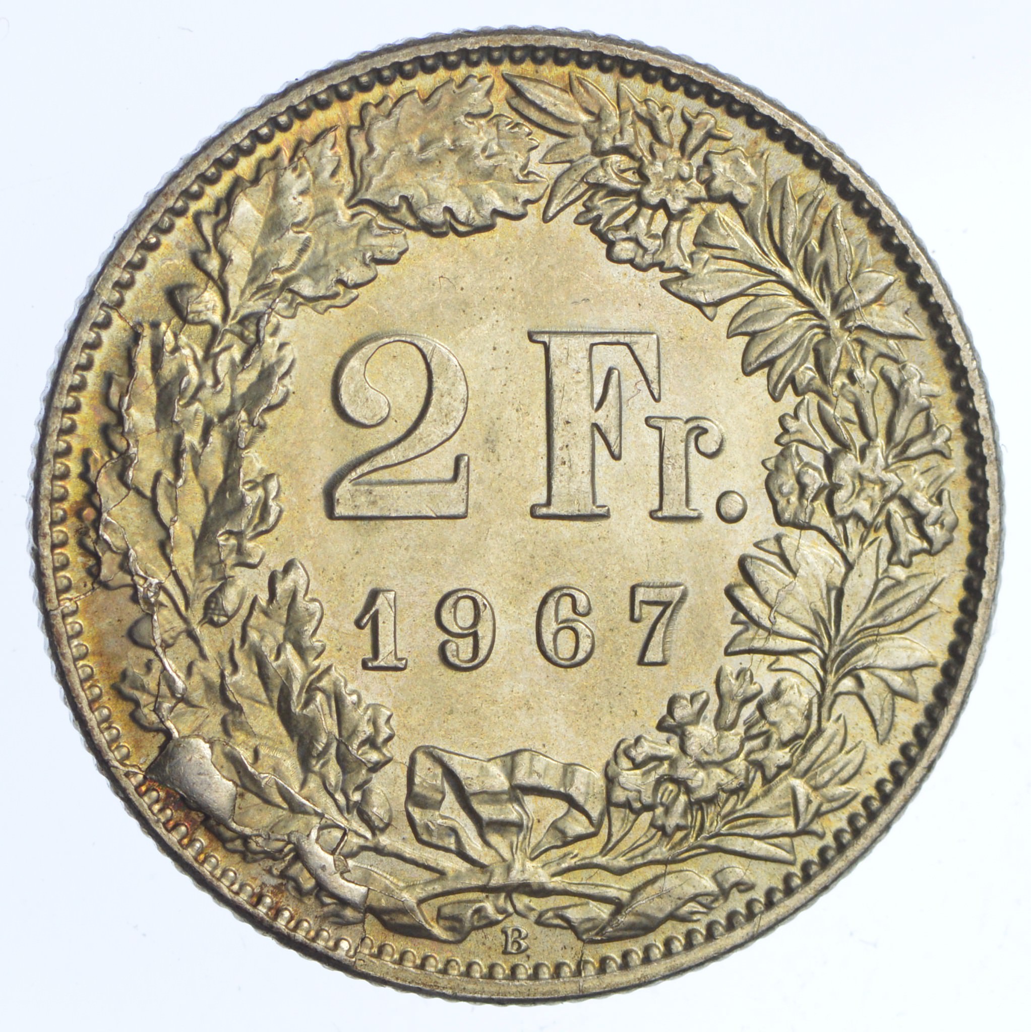 SILVER 1967 Switzerland World Silver Coin | Property Room