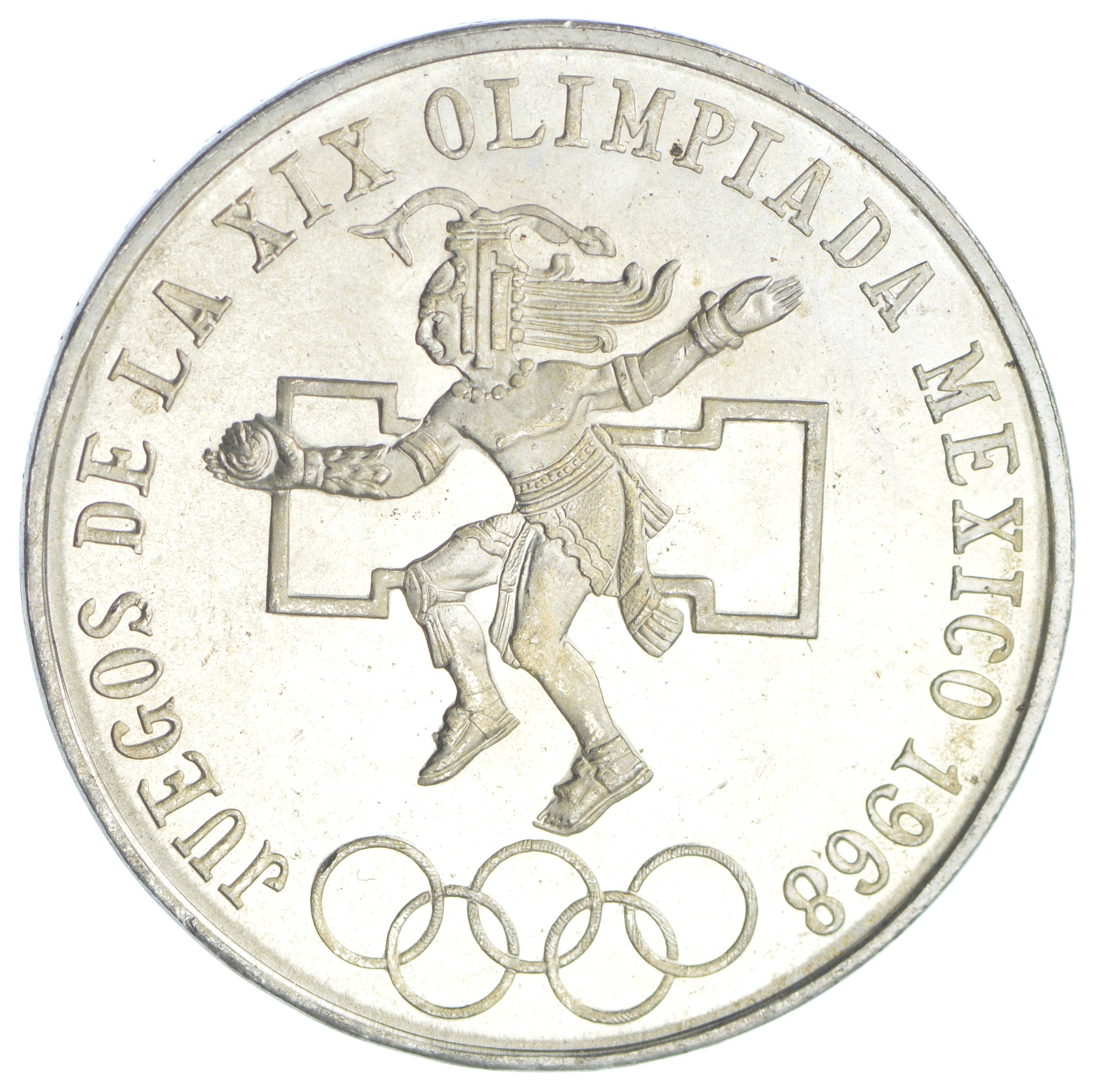 SILVER 1968 Mexico World Silver Coin 22.5 grams | Property Room