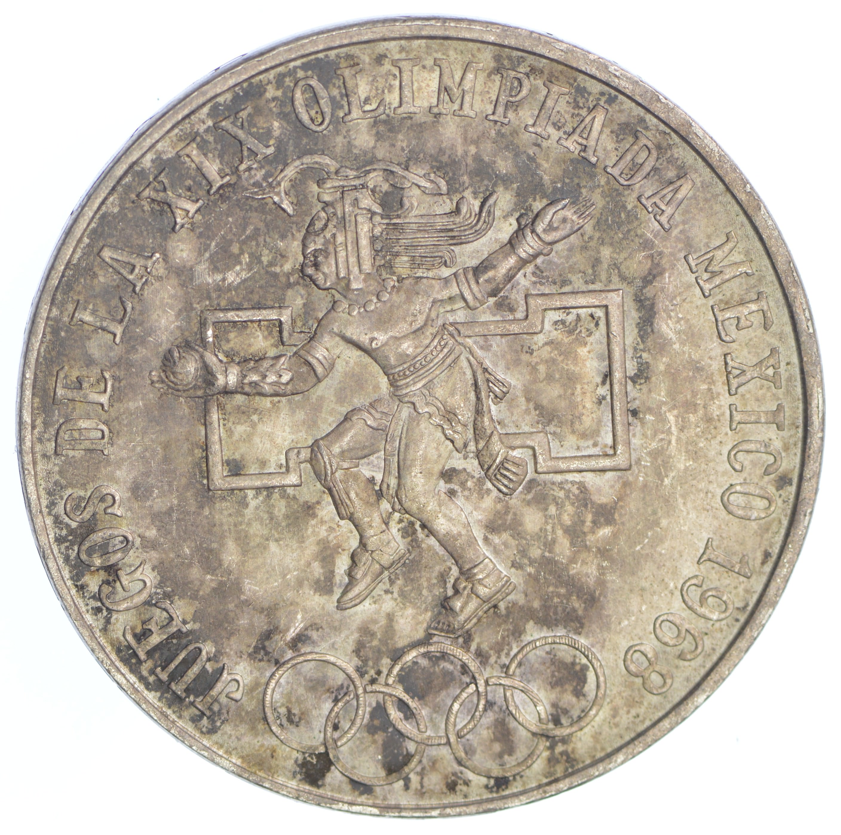 SILVER 1968 Mexico World Silver Coin 22.5 grams | Property Room
