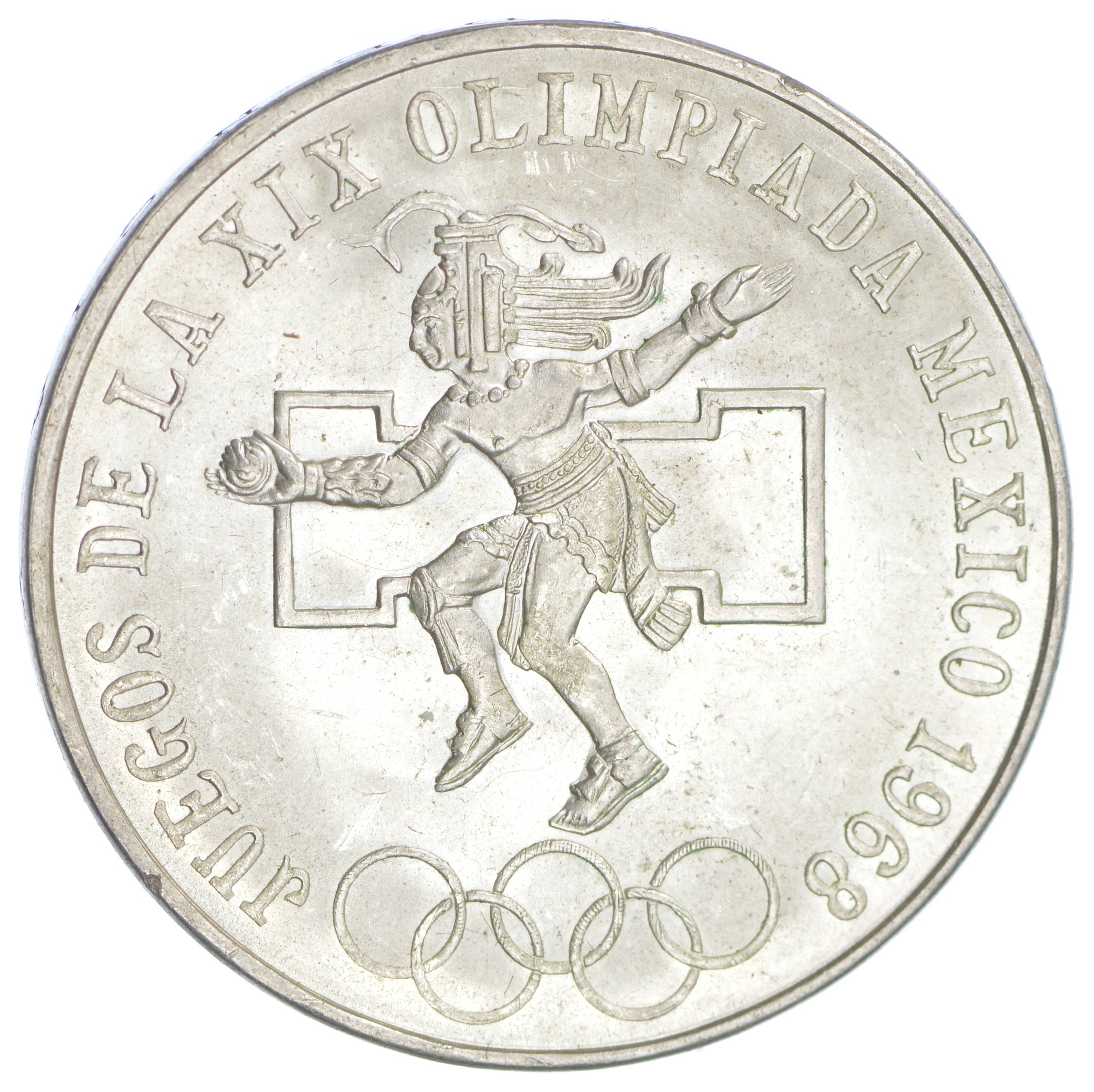 SILVER 1968 Mexico World Silver Coin 22.5 grams | Property Room