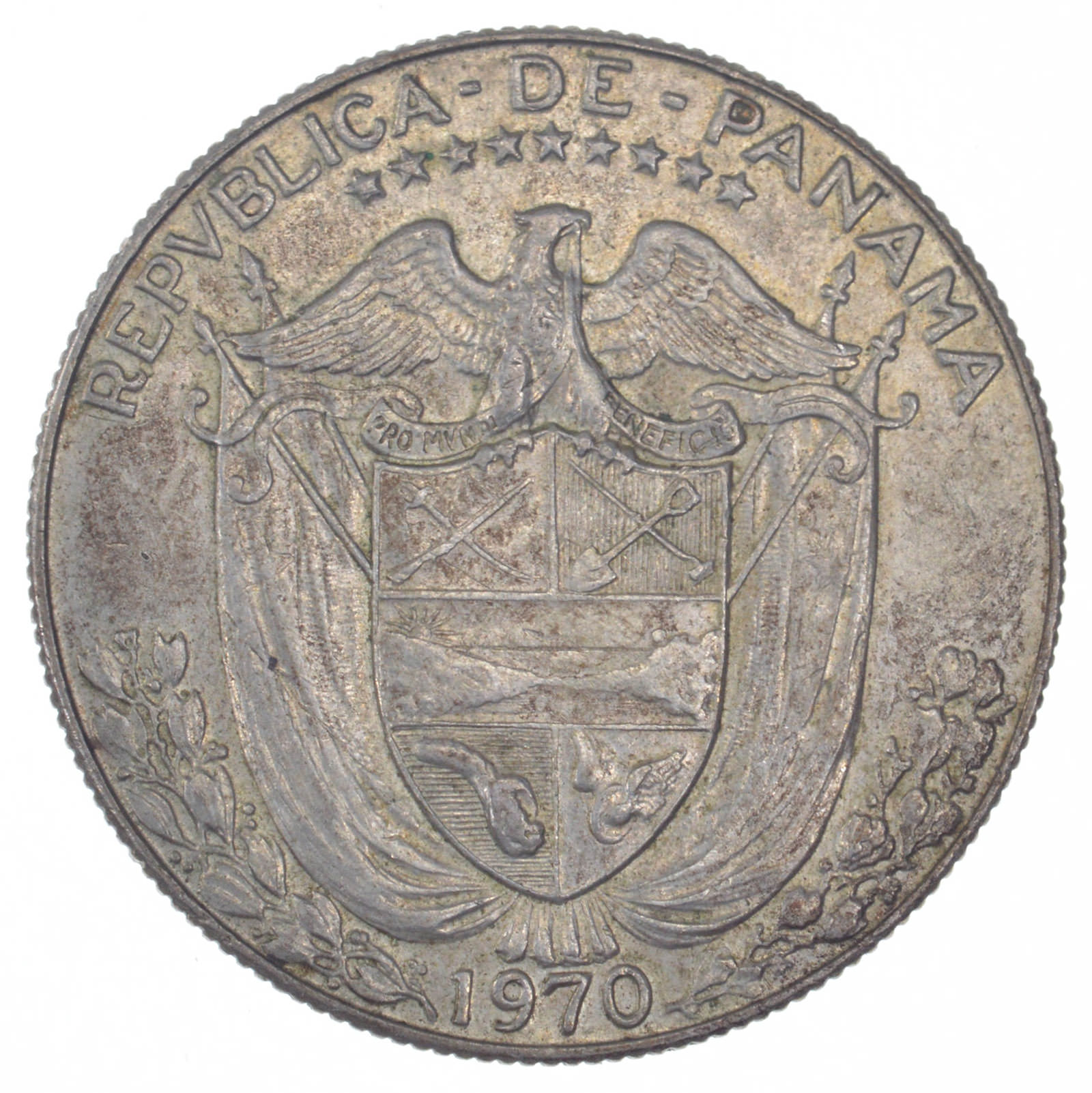 SILVER - 1970 Panama 1/2 Balboa - World Silver Coin 11.9 Grams ...