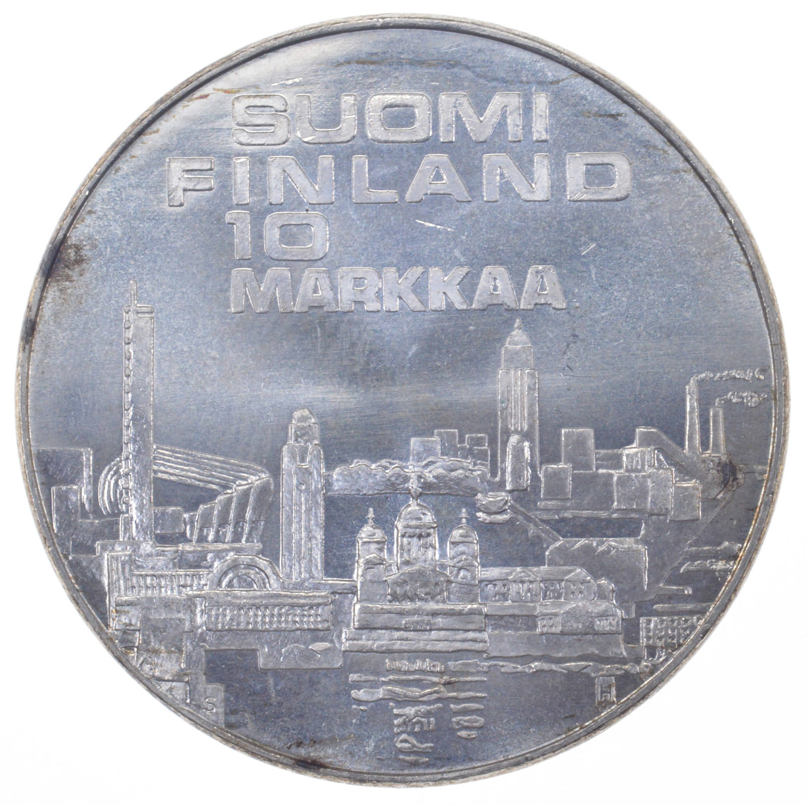 SILVER - 1971 Finland 10 Markkaa - World Silver Coin 24.2 Grams ...