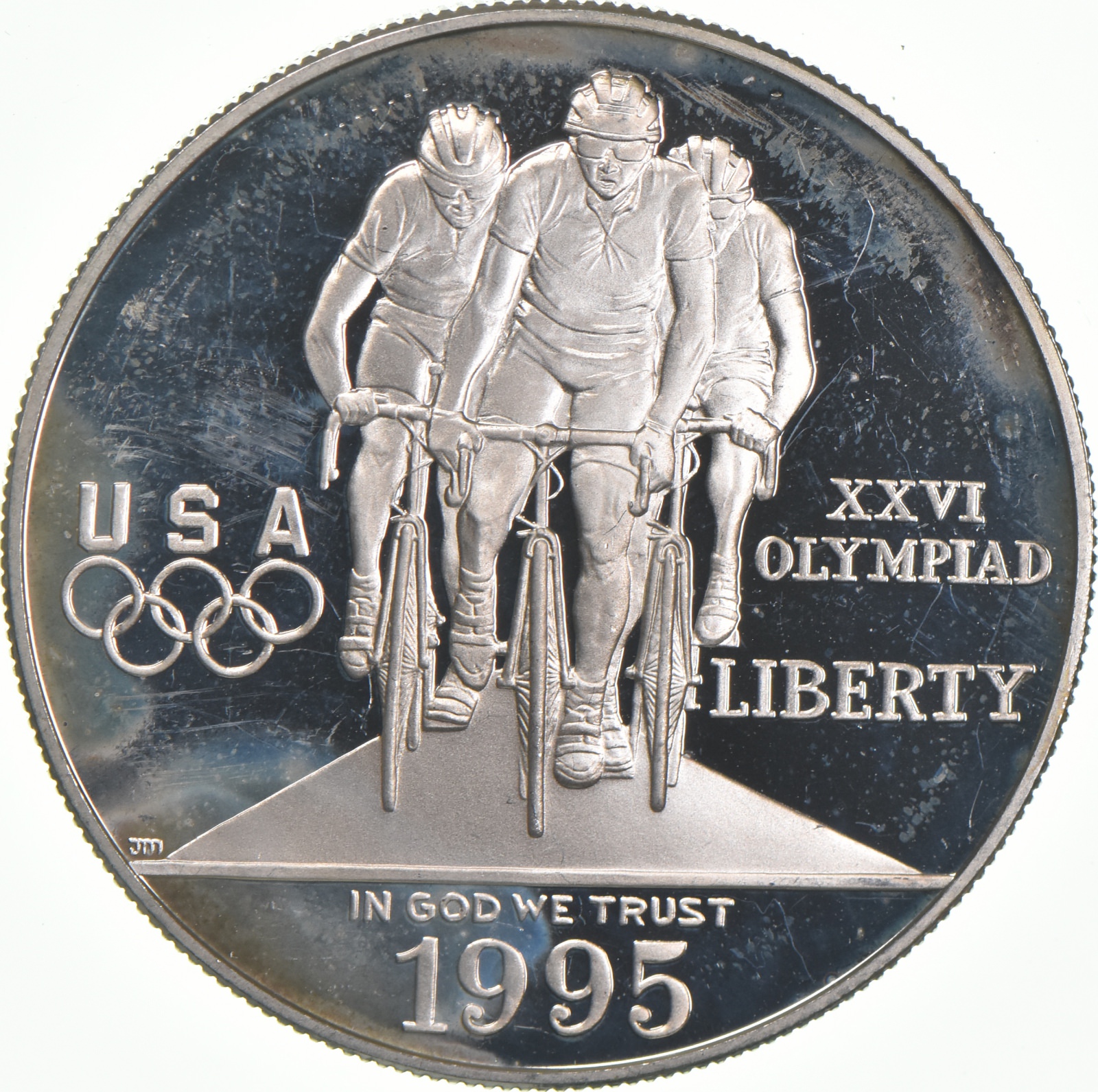 SILVER 1995-P Centennial Olympic Games Commemorative US Silver Dollar ...