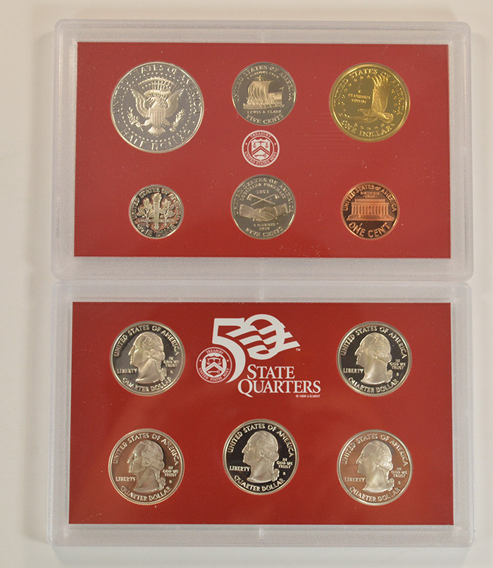 Silver 2004-S 11 Coin Deep Cameo U.S. Proof Set- Includes 5 State ...