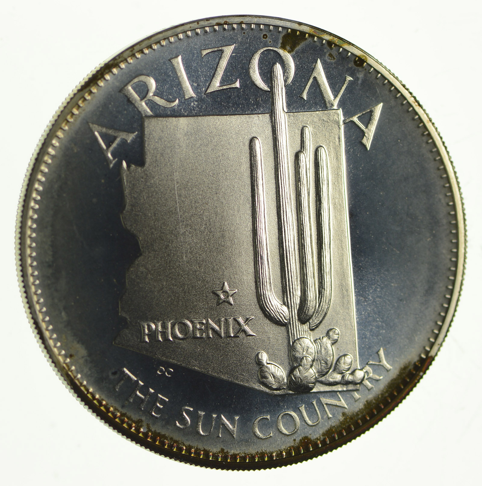 SILVER - American States Arizona The Sun Country Sterling Silver Round ...
