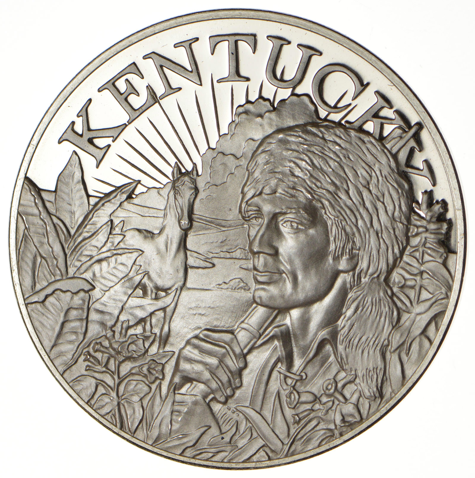 SILVER - American States Kentucky Sterling Silver Round - .925 - 33.2 ...