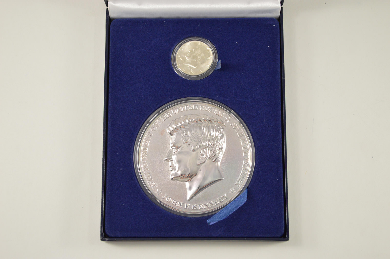 SILVER Coin Set 1964 Kennedy Half Dollar / 50th Anniversary Large ...