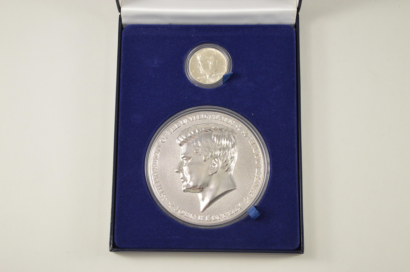 SILVER Coin Set 1964 Kennedy Half Dollar / 50th Anniversary Large ...