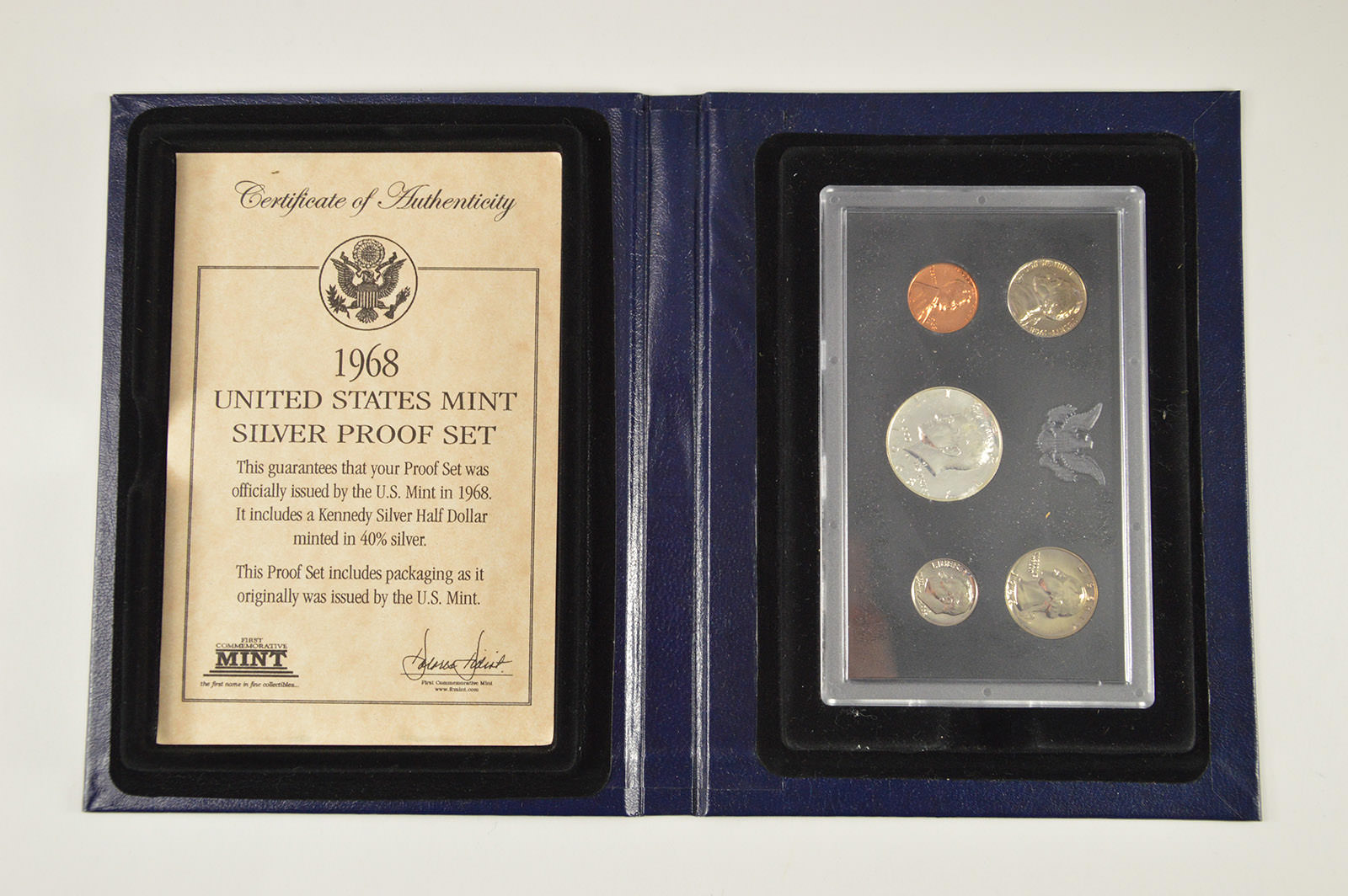 SILVER Coin Set 1968 United States Mint Silver Proof Set Historic US ...