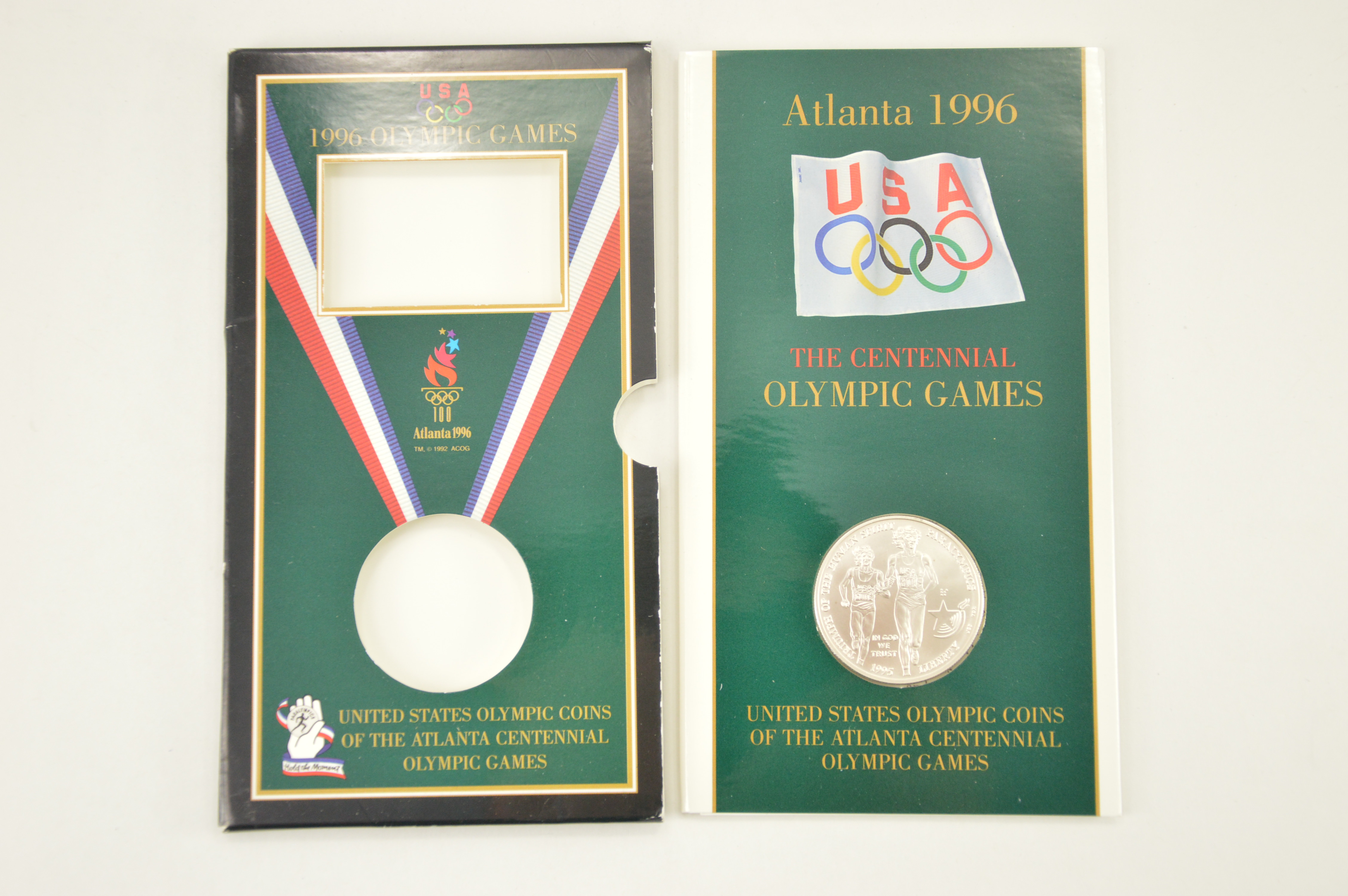 SILVER Coin Set 1996 Atlanta Olympic Games Dollar Historic US ...