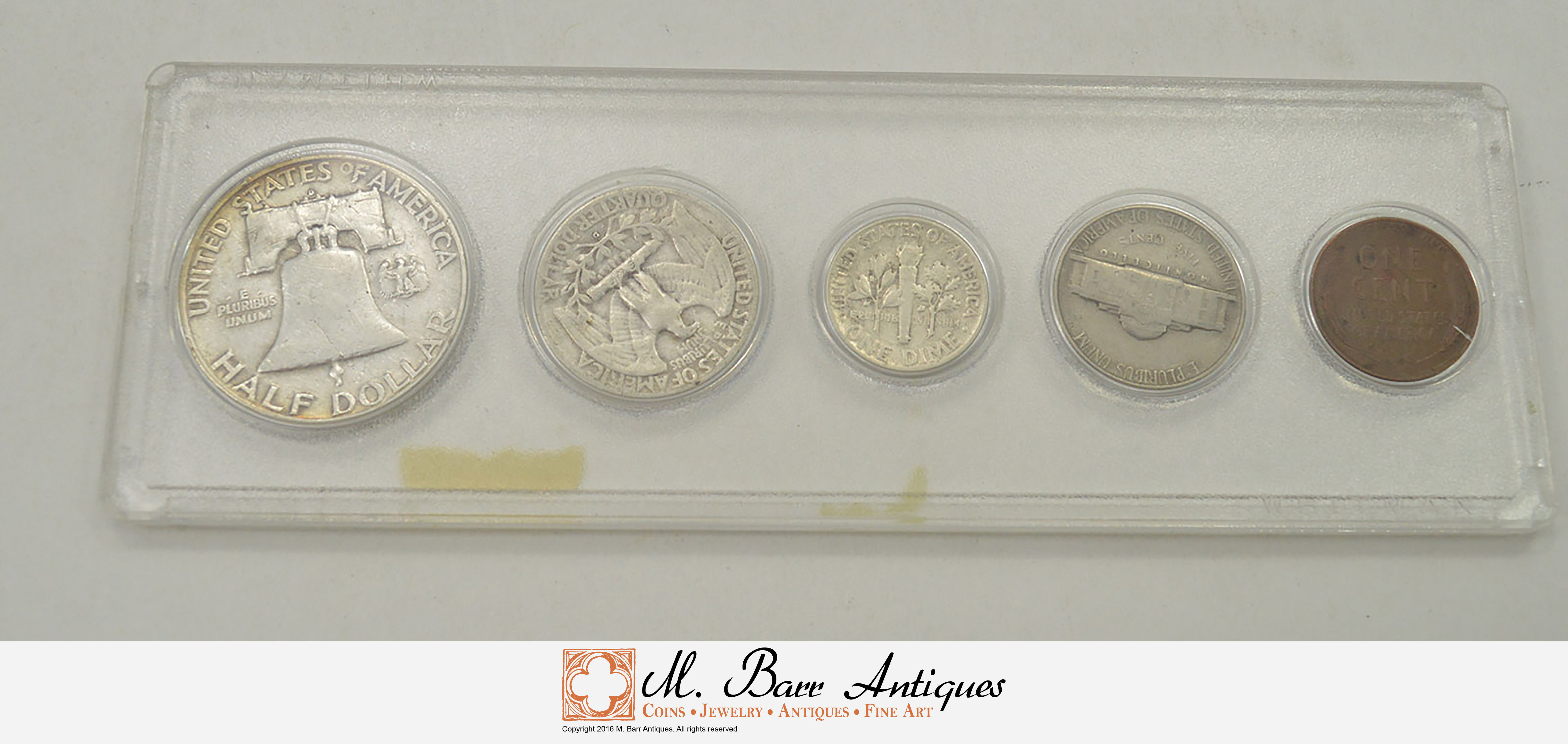 SILVER Coin Set (5) Assorted 1953 US Coins Set**** Historic US ...